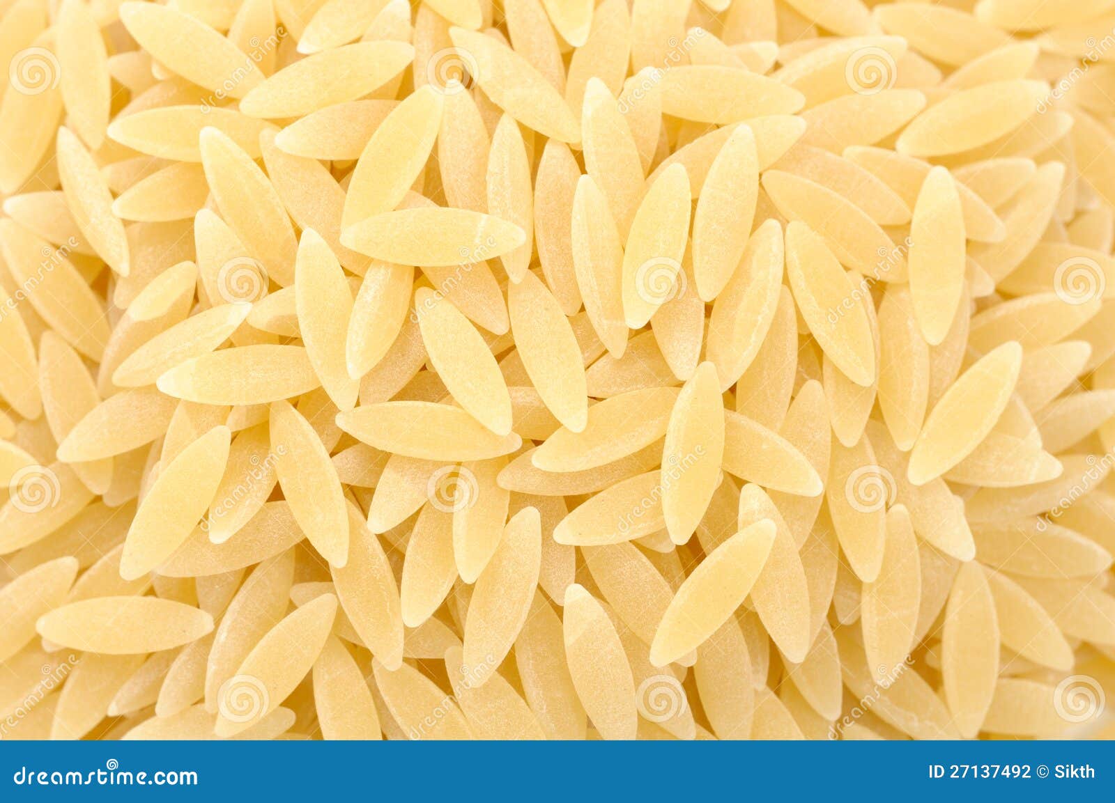 Orzo (Risoni) Pasta Close-Up Stock Photo - Image of diet, macaroni ...