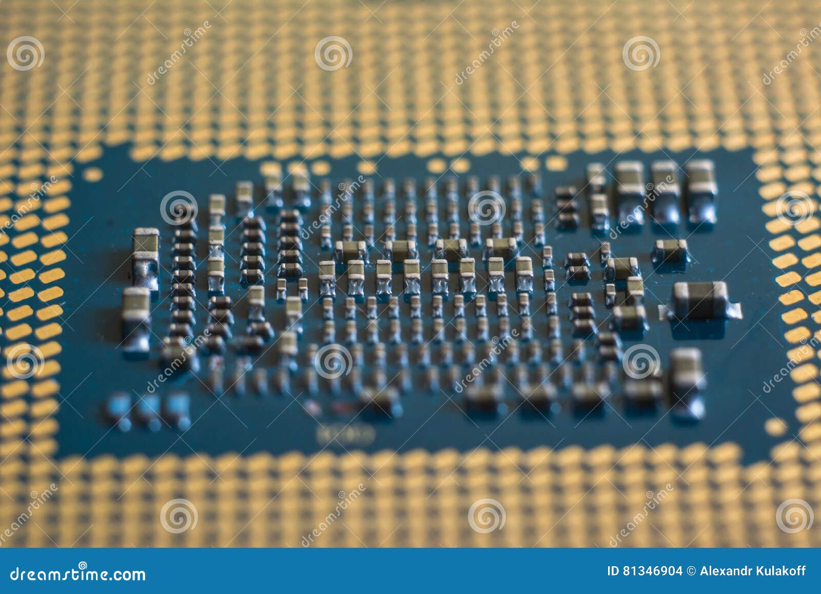 Os Componentes Do Processador Moderno Do Computador Alta Tecnologia ...