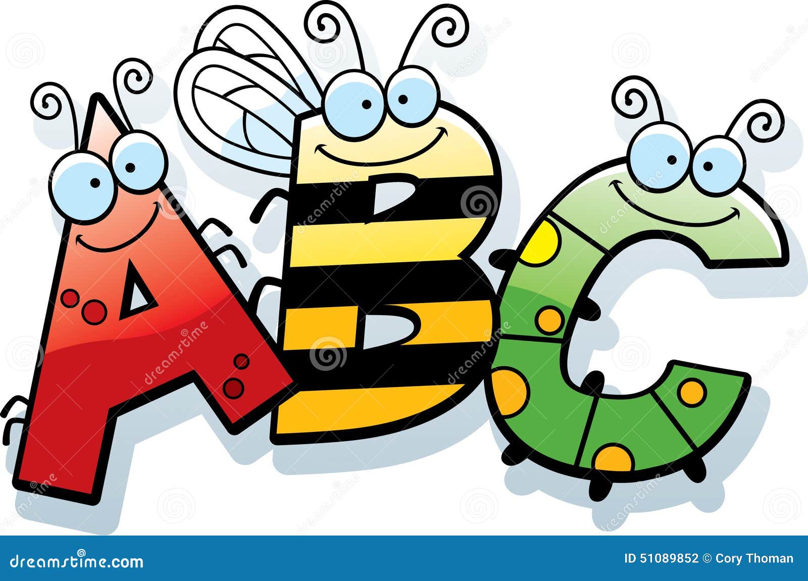 Os Desenhos Animados ABC Text Ilustração do Vetor - Ilustração de texto ...