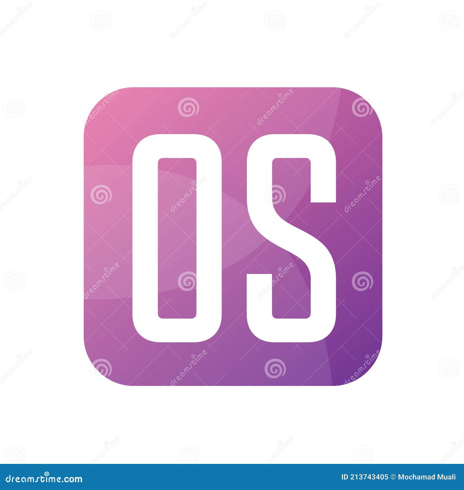 OS Letter Logo Design with Simple Style Stock Vector - Illustration of ...