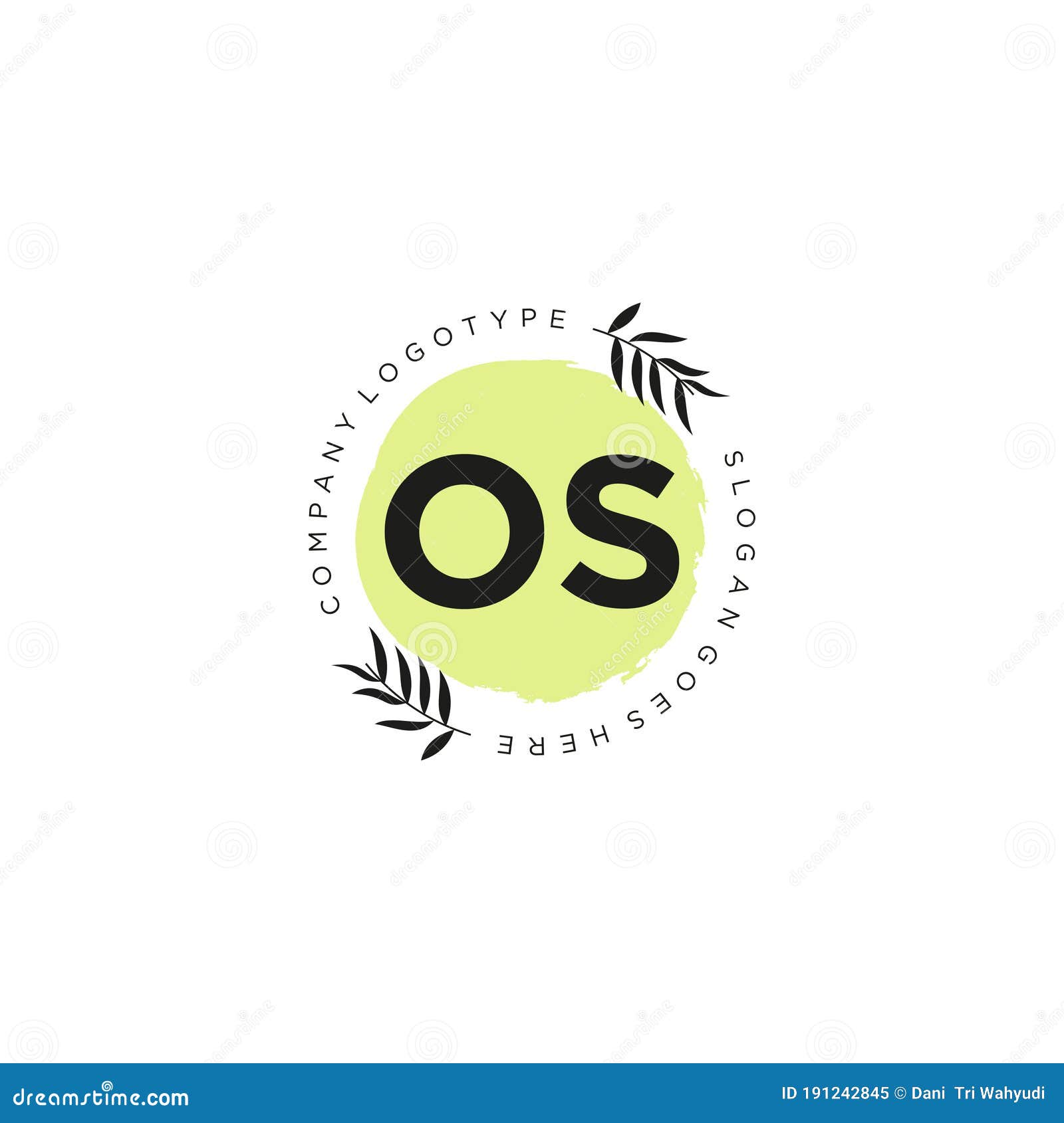 OS Letter Logo Icon Design Template Elements Stock Vector ...