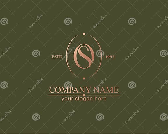 OS Logo or so Monogram. OS Letter Logo Template Elements. Personal ...