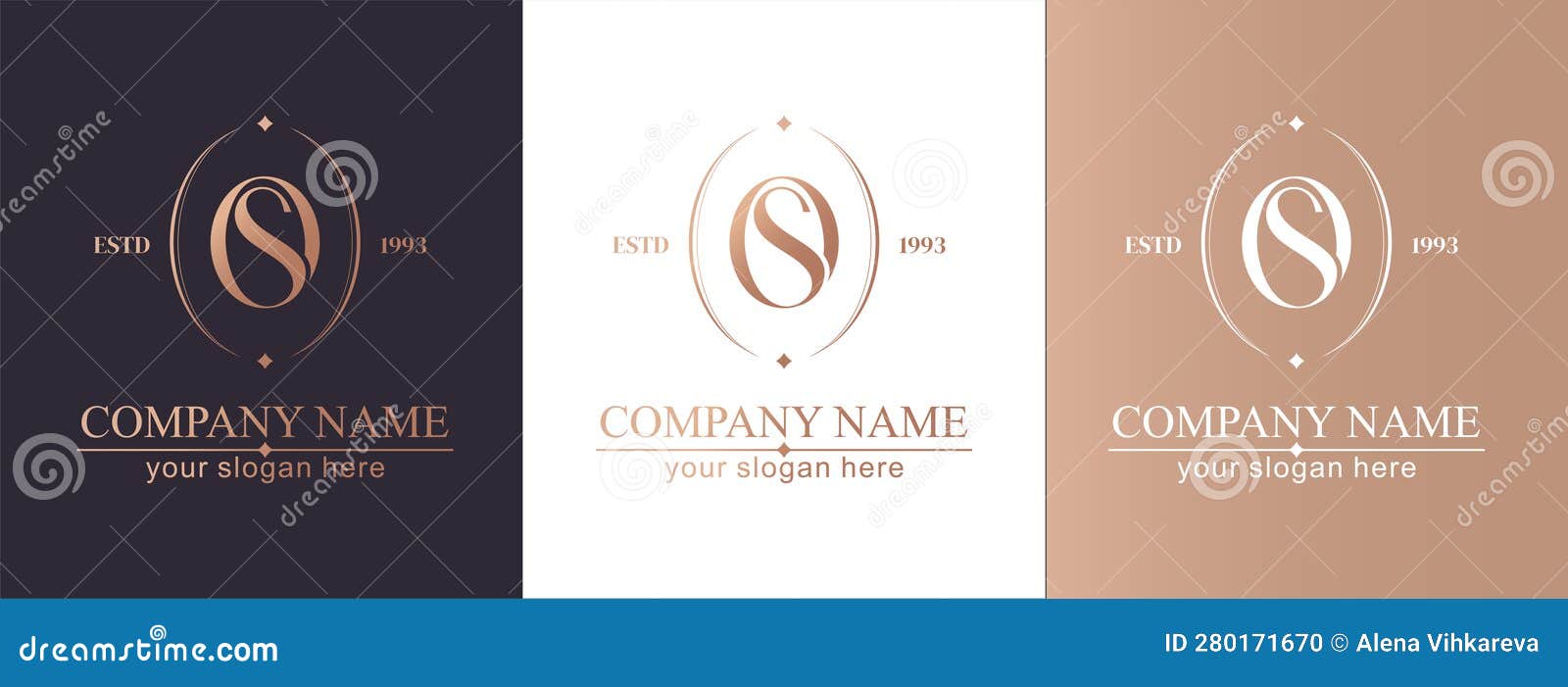 OS Logo or so Monogram. OS Letter Logo Template Elements. Personal ...