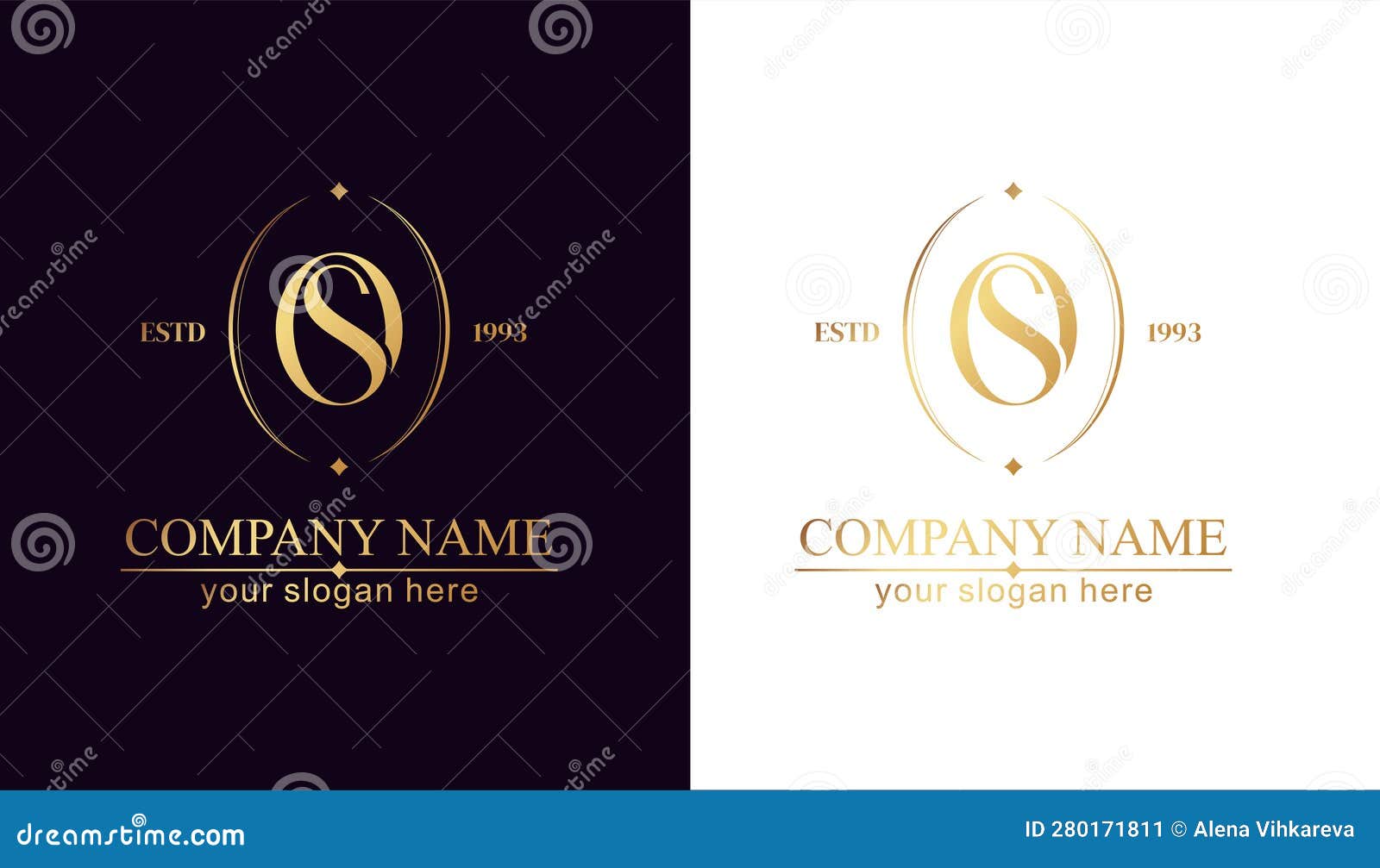OS Logo or so Monogram. OS Letter Logo Template Elements. Personal ...