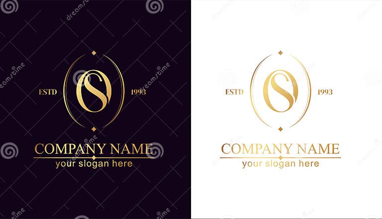 OS Logo or so Monogram. OS Letter Logo Template Elements. Personal ...