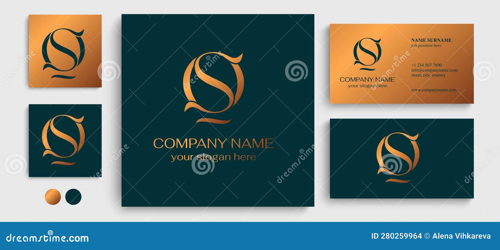 OS Logo or so Monogram. OS Letter Logo Template Elements. Personal ...