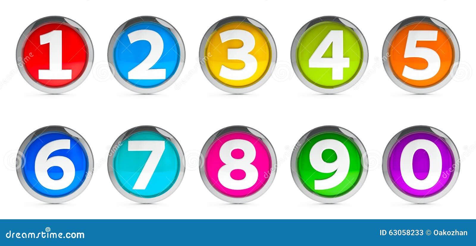 Os Números Dos ícones Ajustaram #3 Ilustração Stock - Ilustração de ...