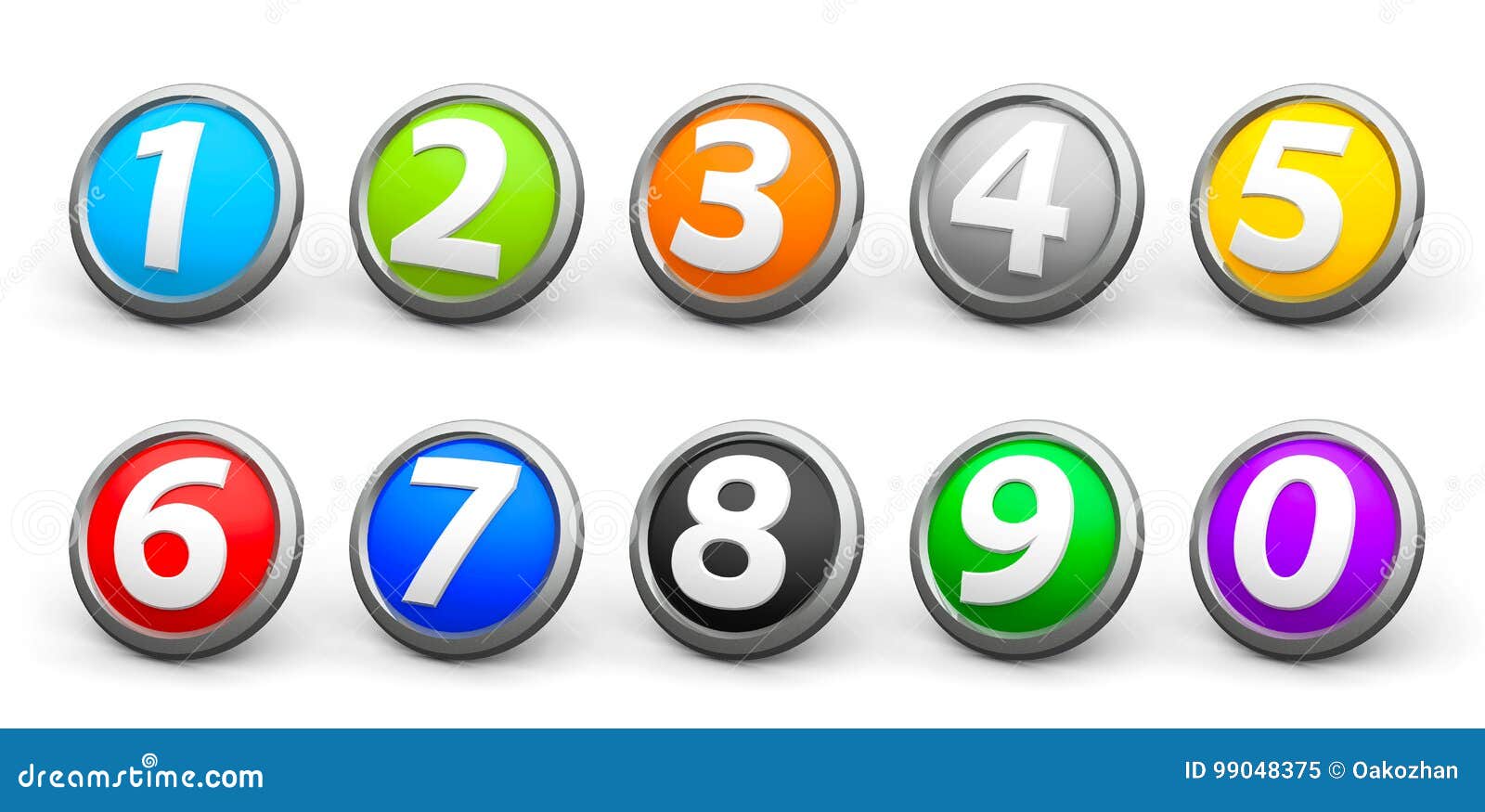 Os Números Dos ícones Ajustaram 4 Ilustração Stock - Ilustração de ...