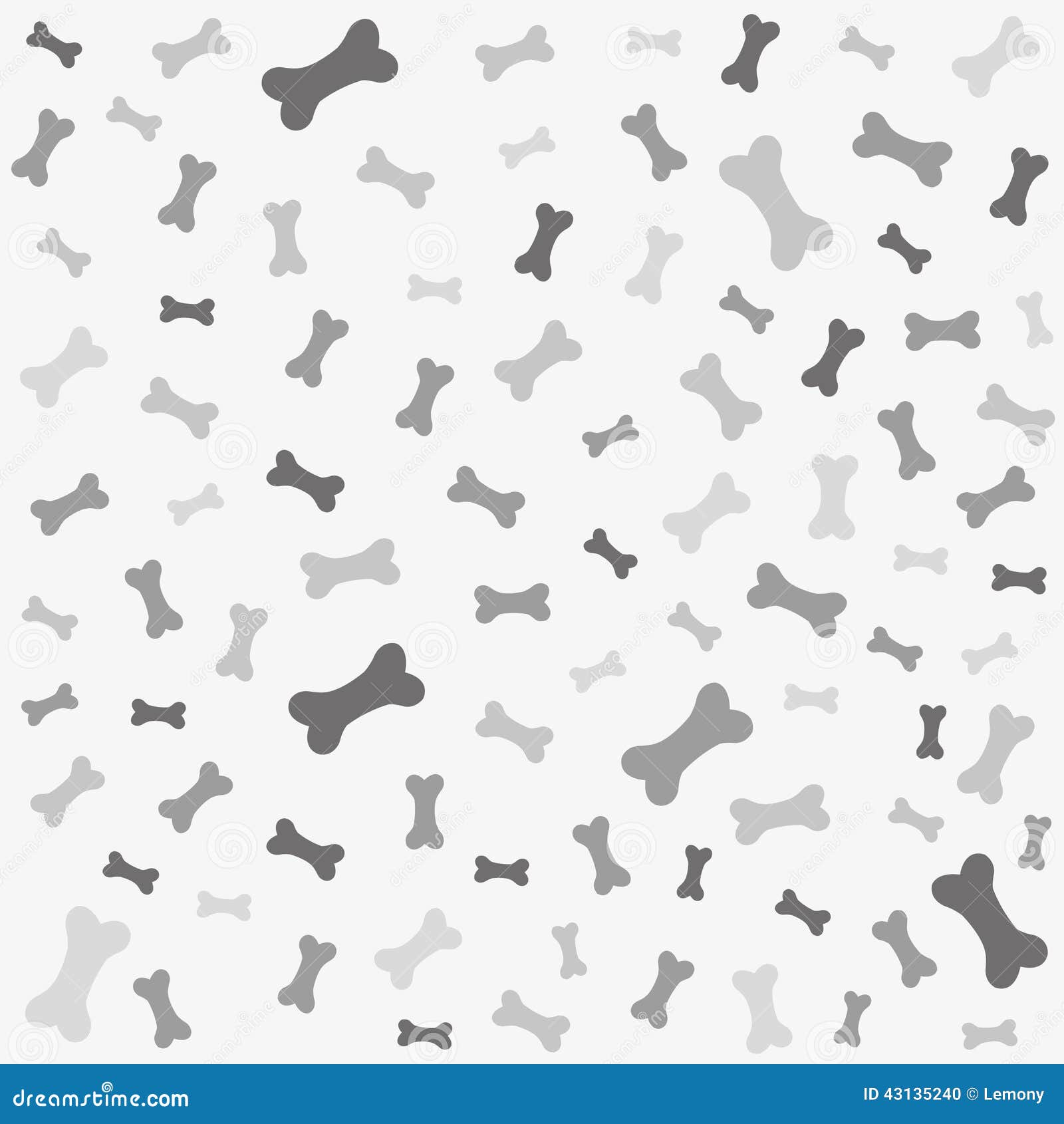 Os Pour La Texture Sans Couture De Chien Illustration de Vecteur ...