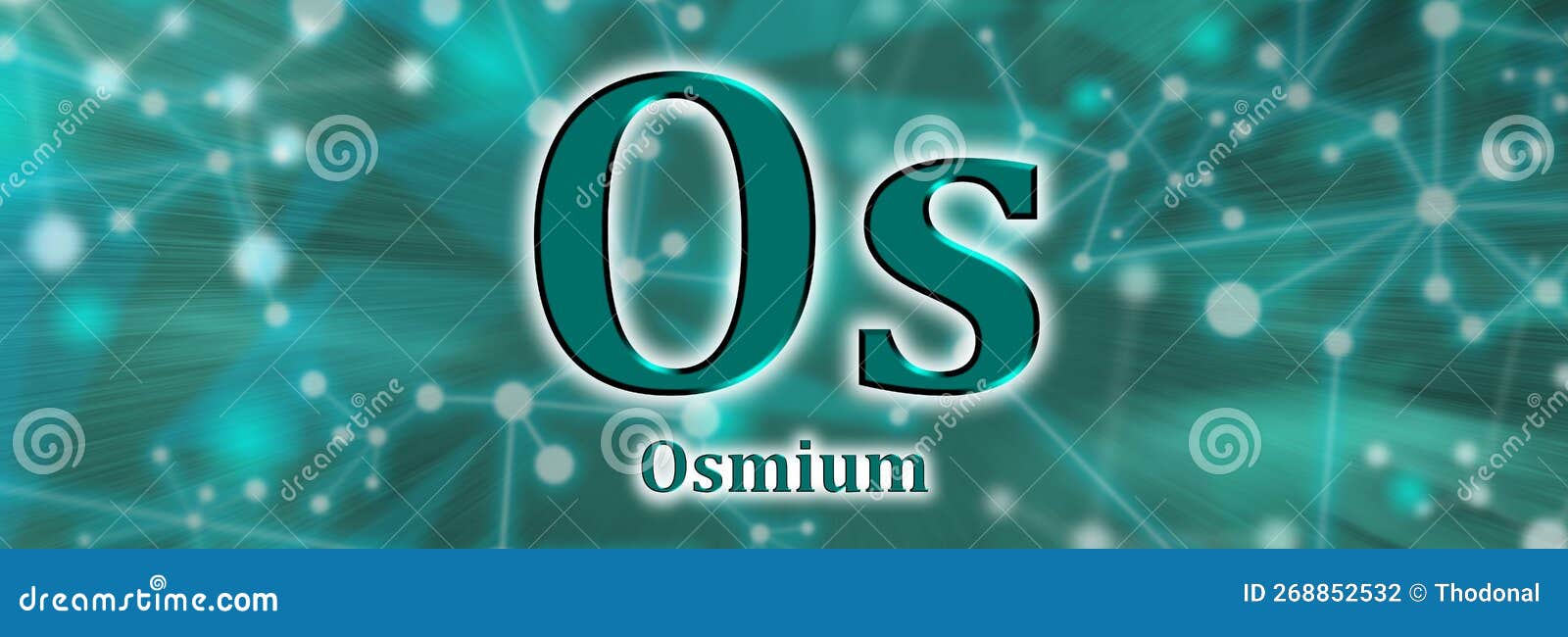 Os Symbol. Osmium Chemical Element Stock Illustration - Illustration of ...