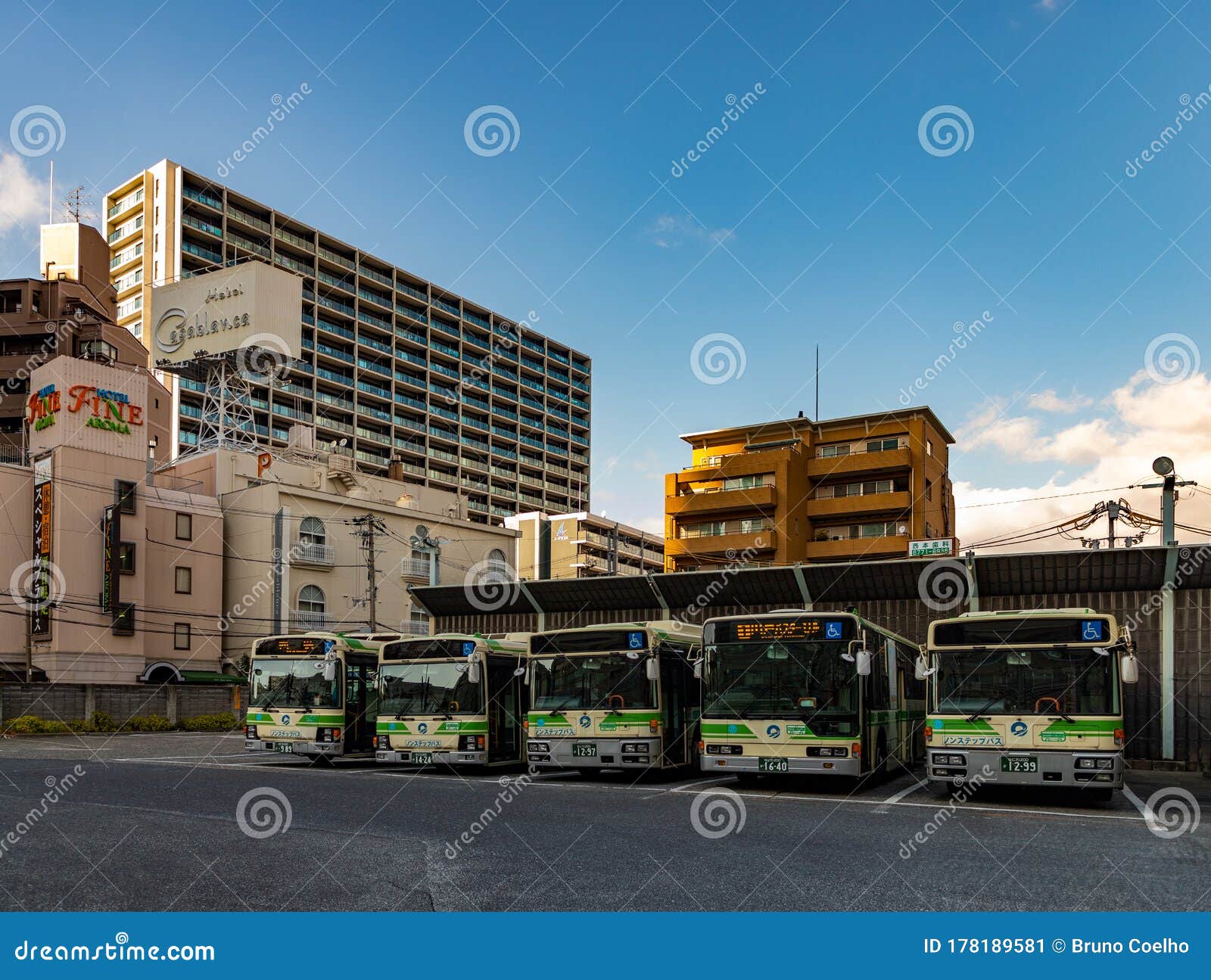 Osaka Parked Buses editorial photo. Image of vehicles - 178189581