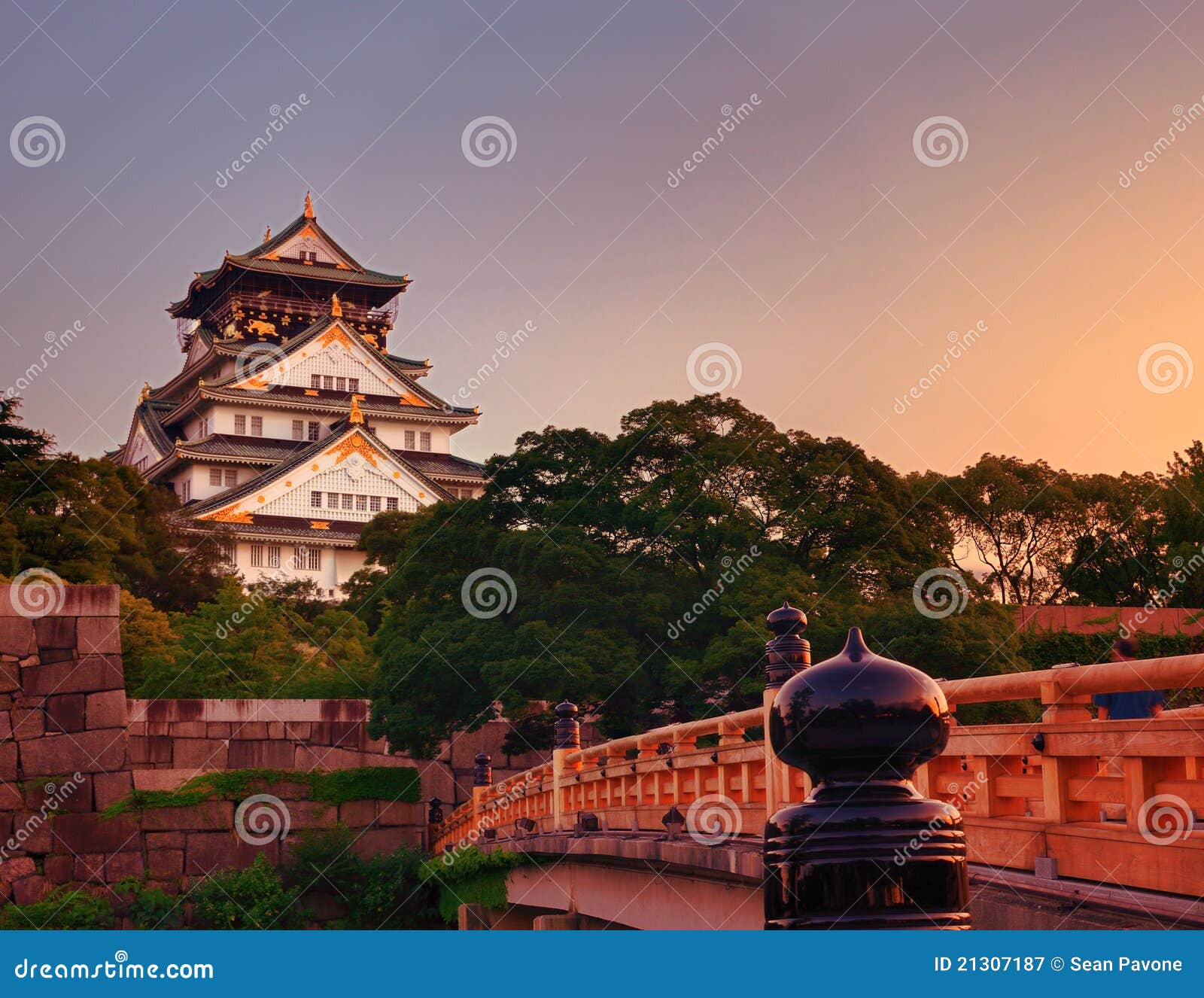 Osaka Castle stock image. Image of scenic, osaka, landmarks - 21307187