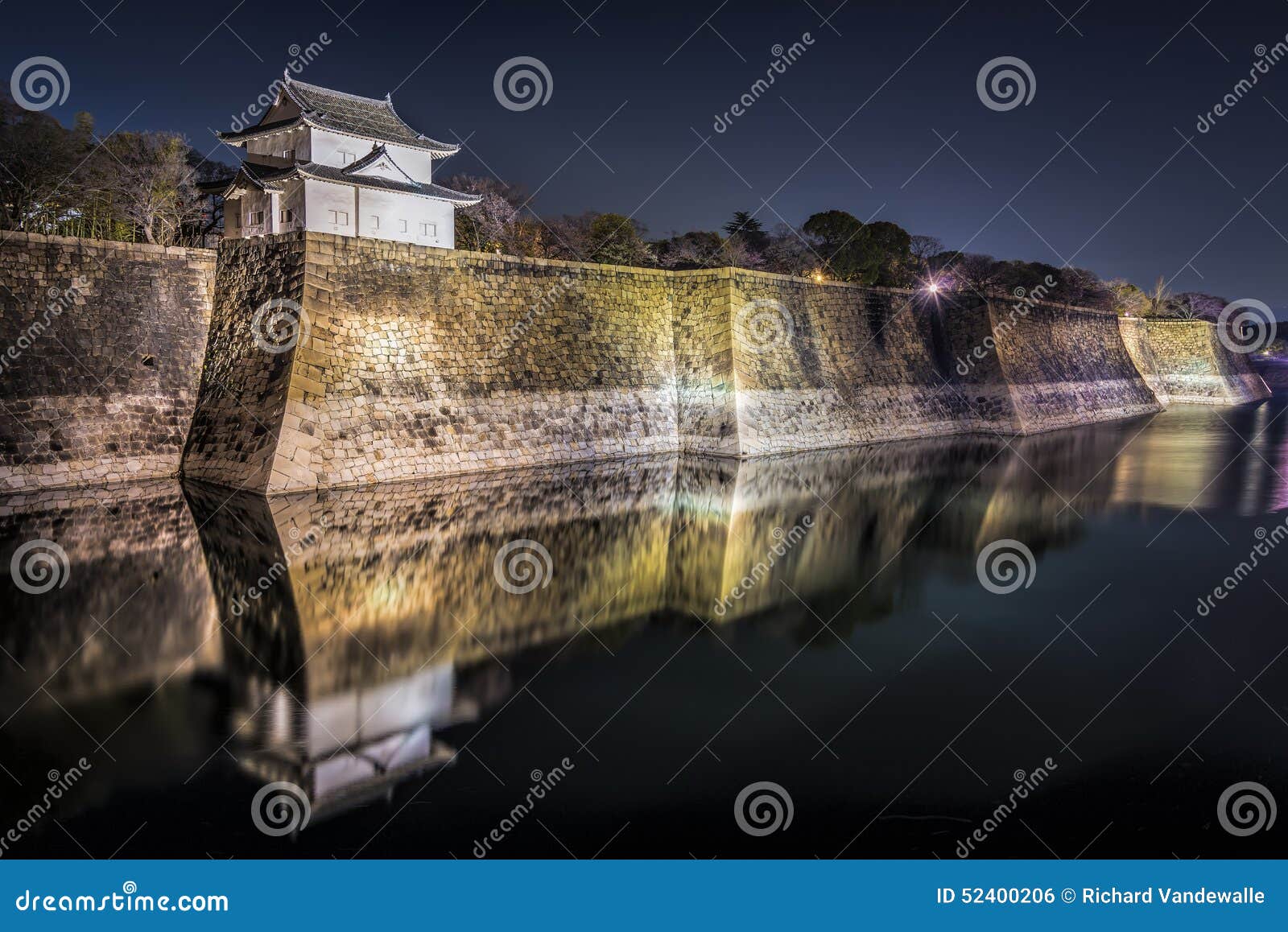 Osaka Castle stock photo. Image of beautiful, sunset - 52400206