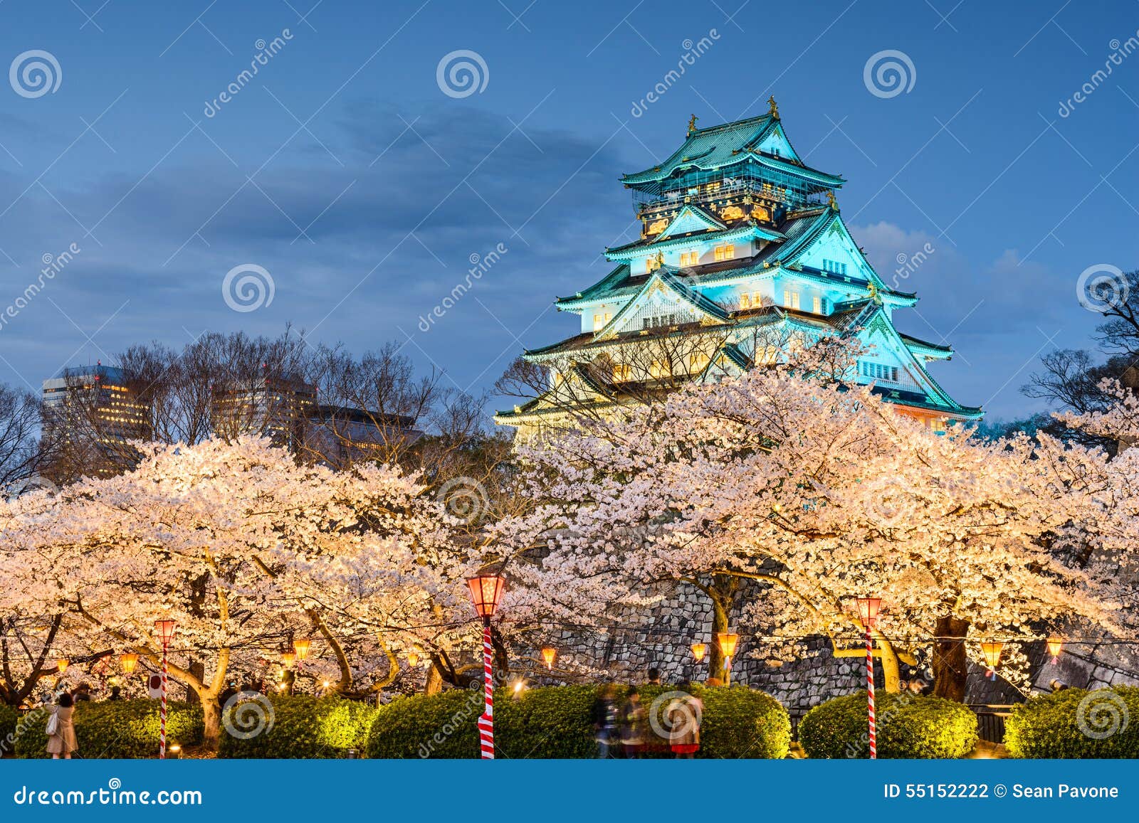 Osaka Castle stock photo. Image of palace, natural, castle - 55152222