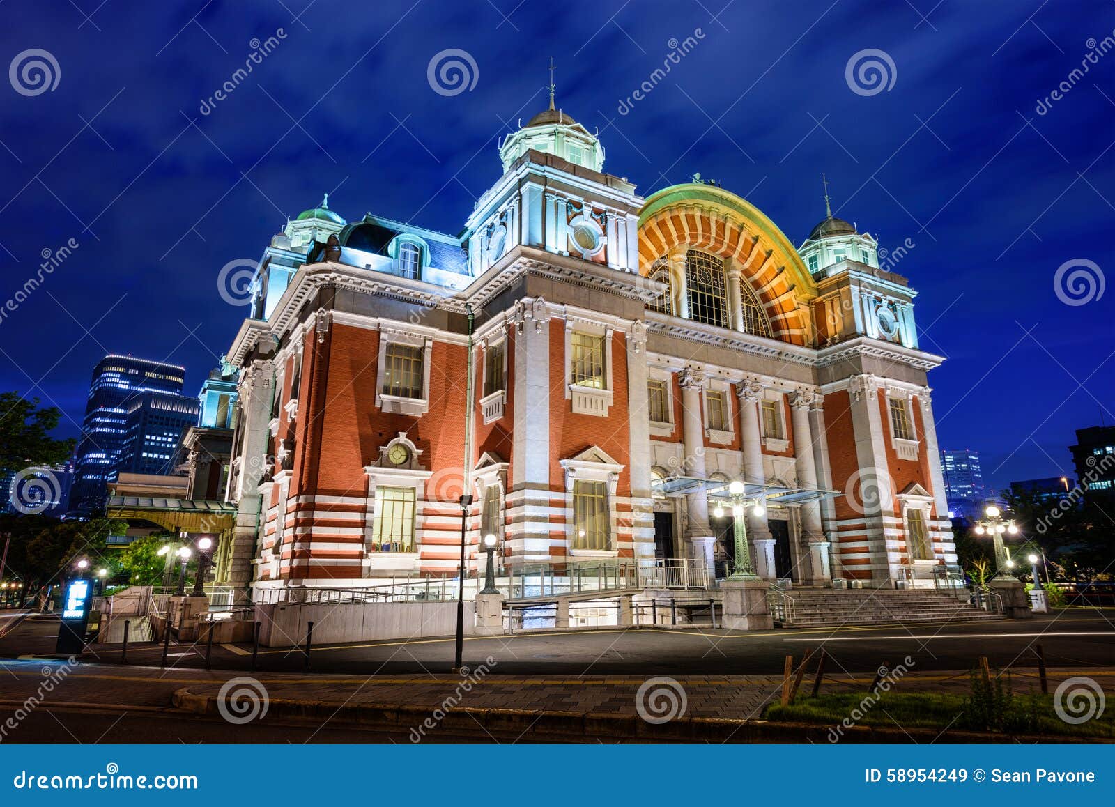 Osaka Central Hall stock image. Image of famous, osaka - 58954249