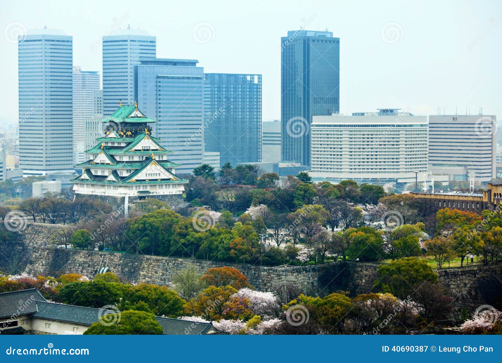 Osaka City View From Tsutenkaku Tower Royalty-Free Stock Image ...