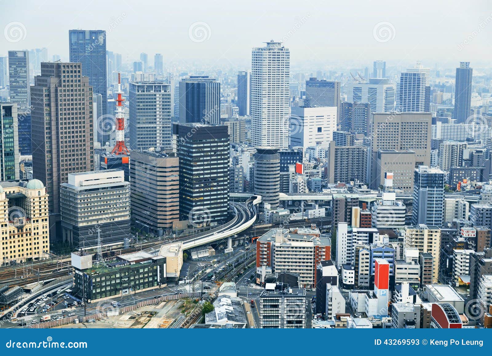 Osaka city downtown stock image. Image of travel, kansai - 43269593