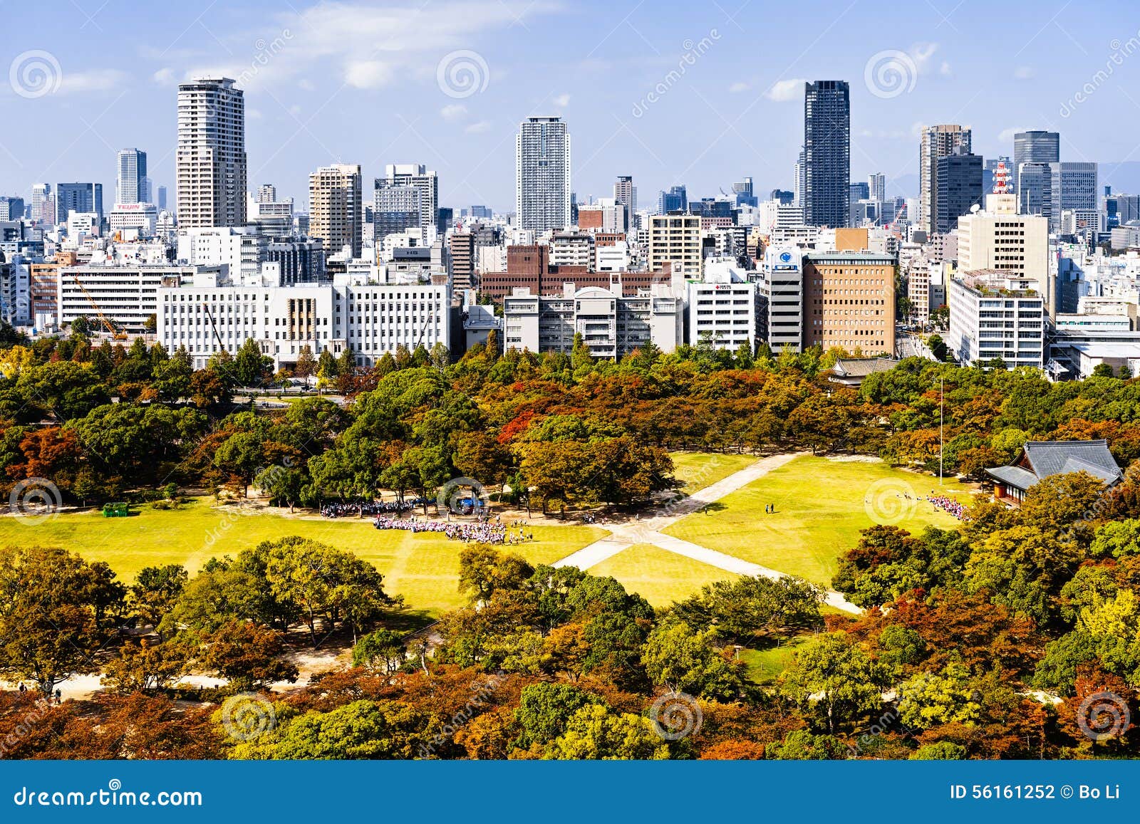 Osaka Cityscape fotografia editorial. Imagem de local - 56161252