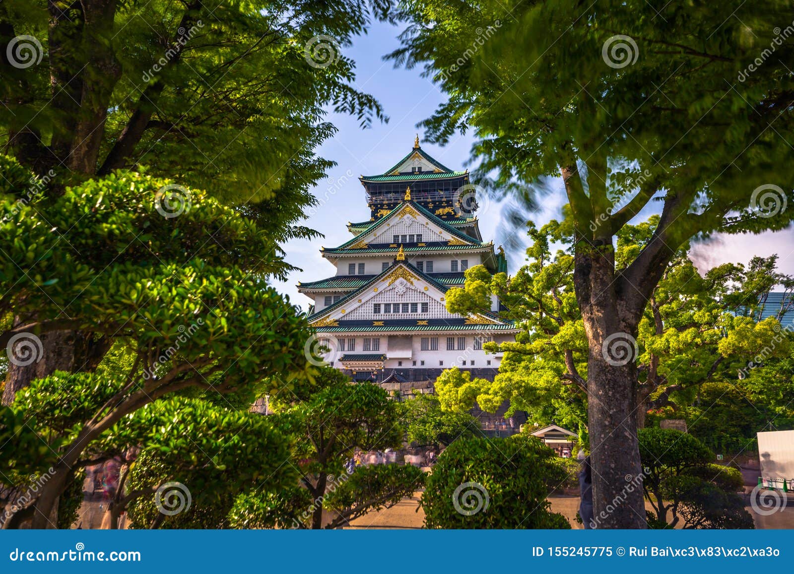 Osaka - June 01, 2019: Castle of Osaka in Osaka, Japan Stock Image ...