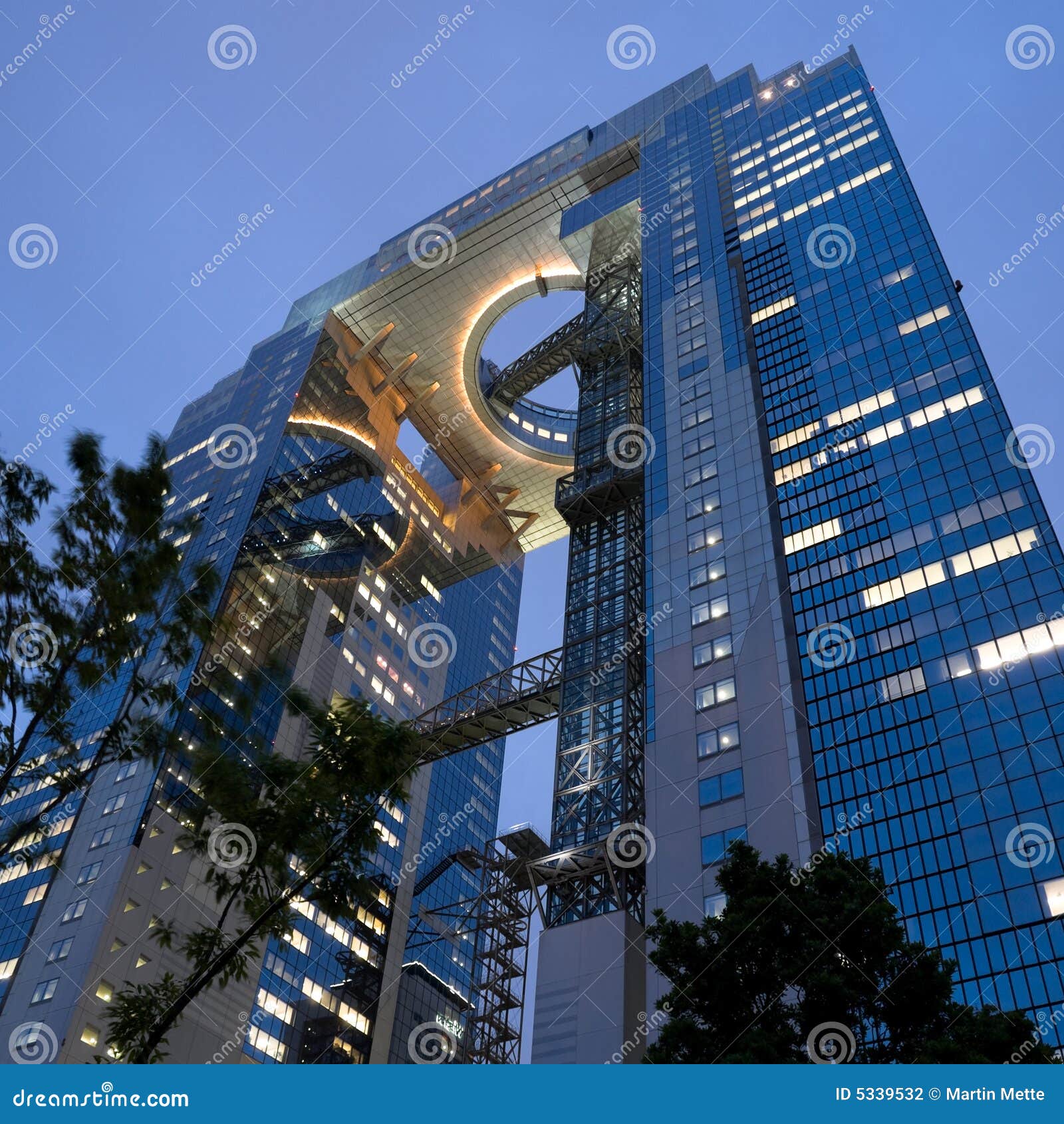 Osaka office buidling stock photo. Image of attraction - 5339532