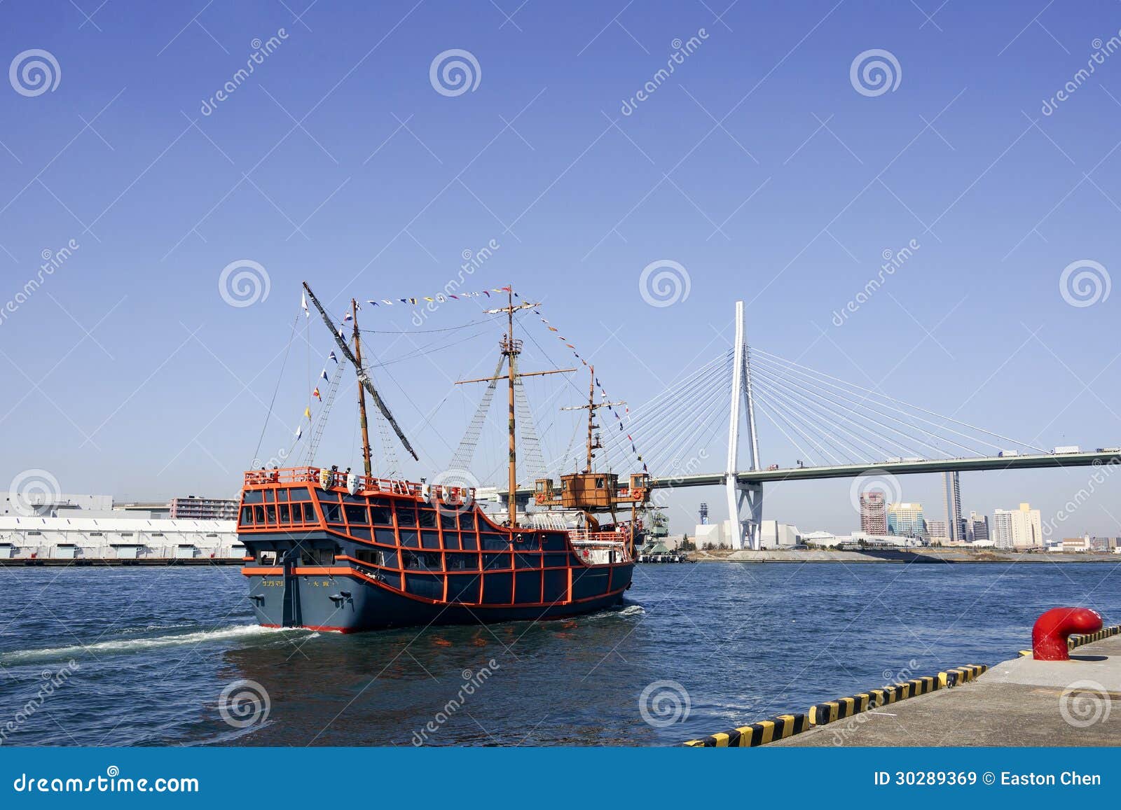 Osaka Port stockbild. Bild von wasser, reiseflug, asien - 30289369