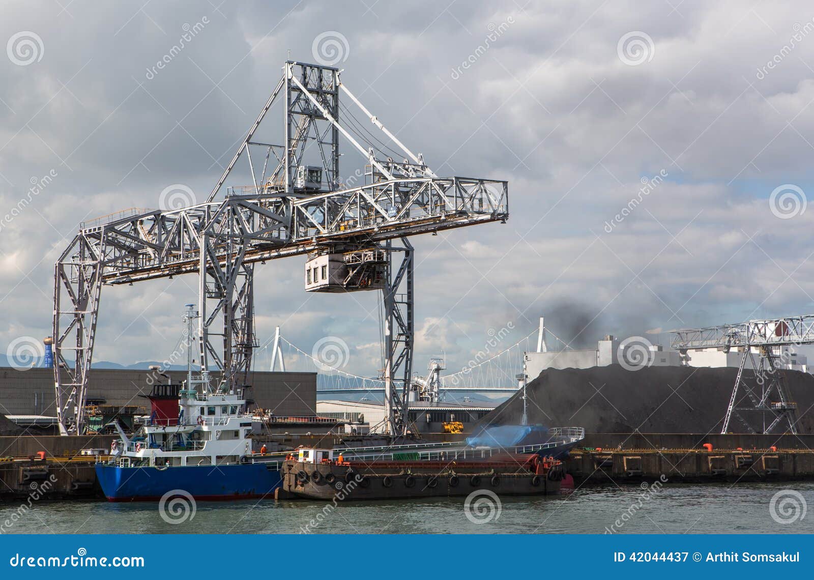 Osaka Port , Marine Cargo, stock image. Image of berthed - 42044437