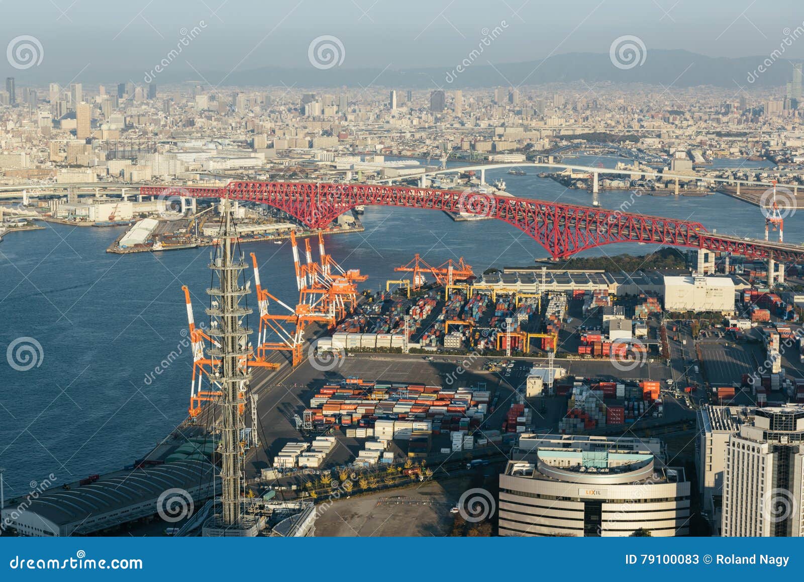 Osaka Sea Port foto de archivo editorial. Imagen de exterior - 79100083