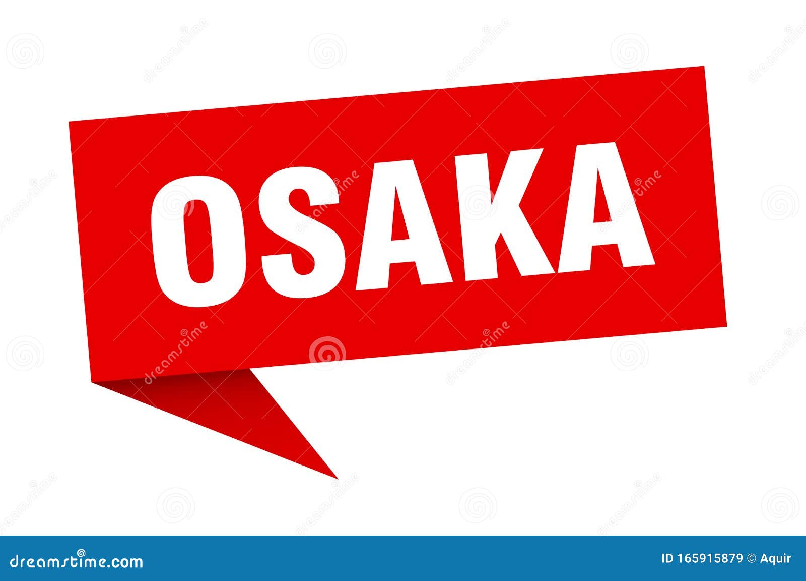 Osaka Sticker. Osaka Signpost Pointer Sign Stock Vector - Illustration ...