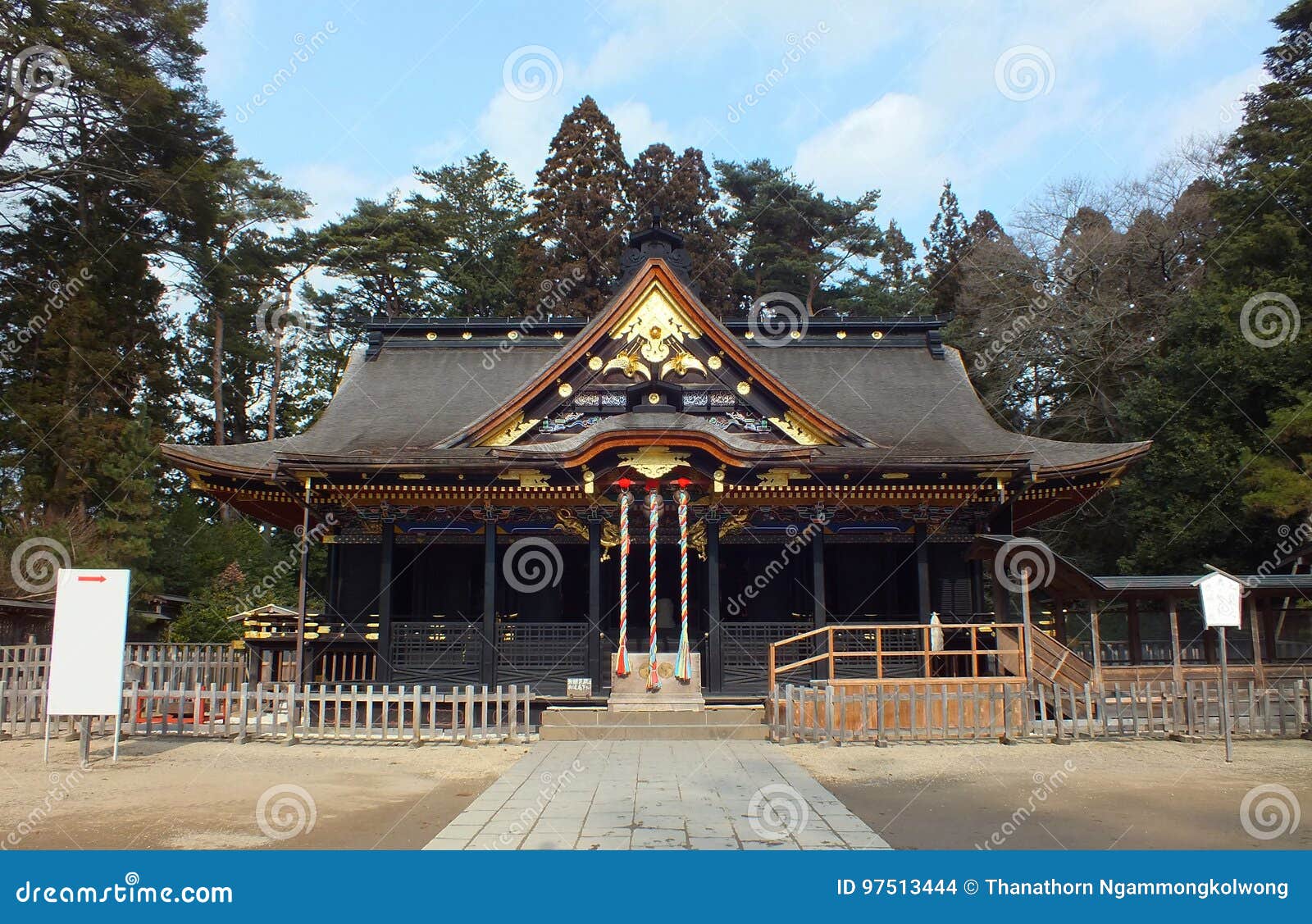 Osaki Hachimangu Shrine in Sendai Stock Photo - Image of sendai ...
