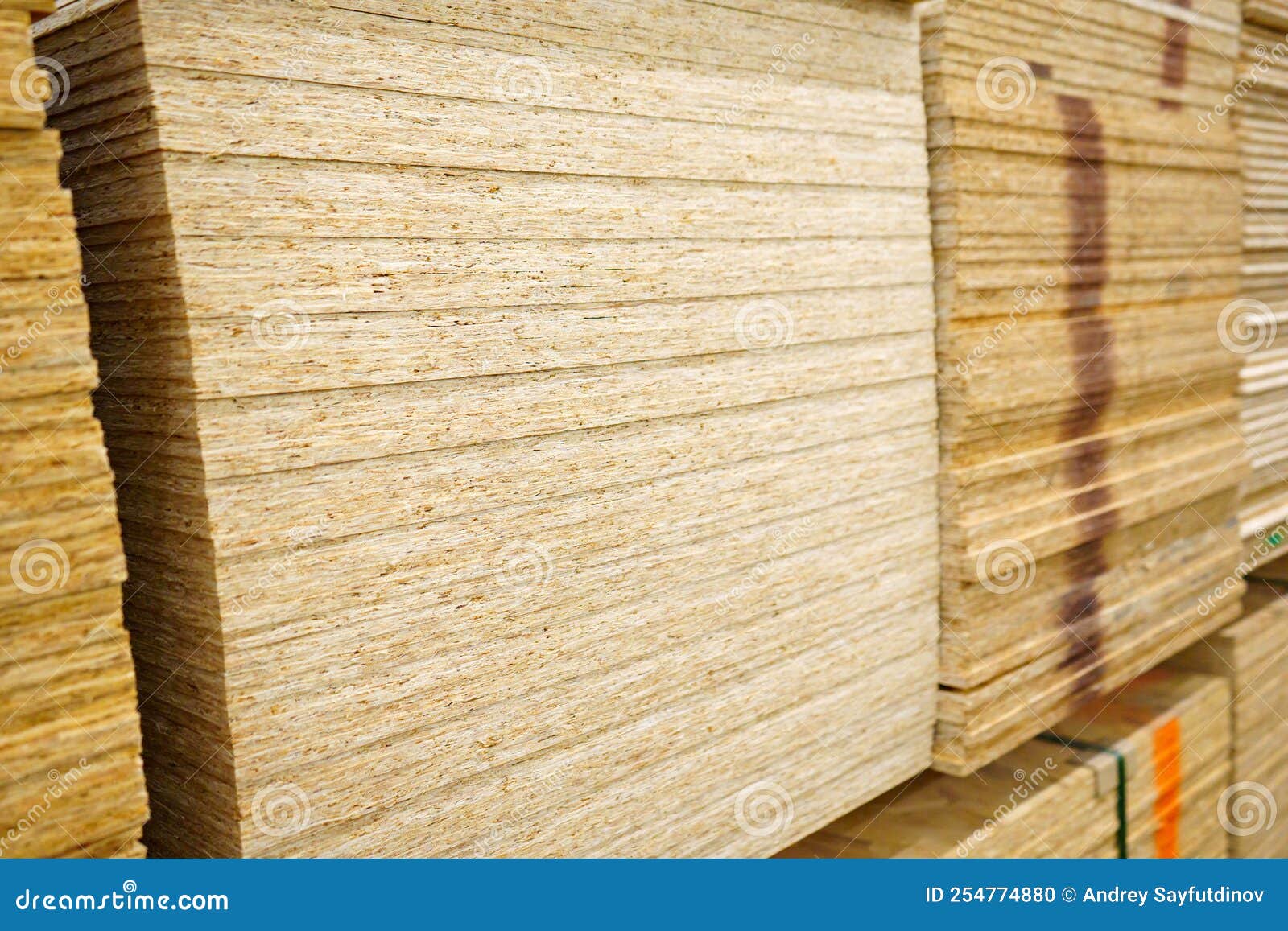 OSB Board. Sheet Material is Used in Construction. Hardware Store ...