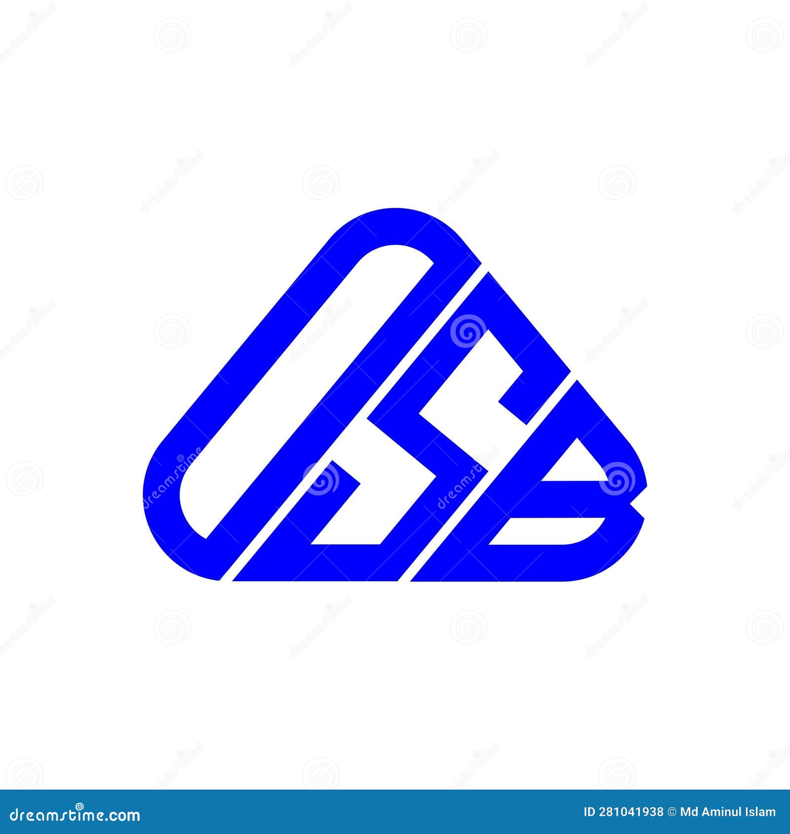 OSB Letter Logo Creative Design with Vector Graphic, OSB Stock Vector ...