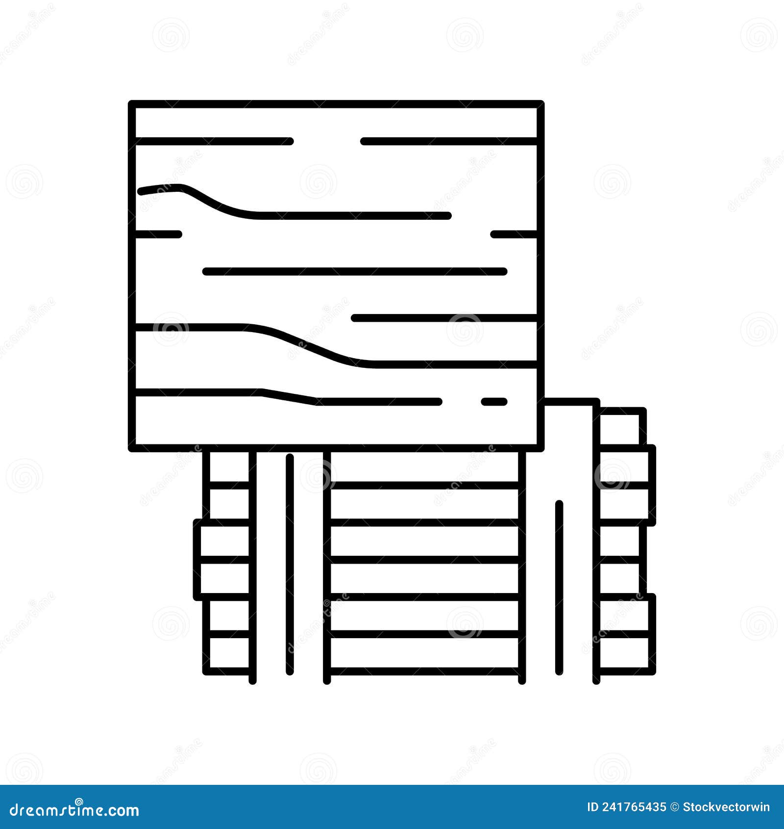 Osb Oriented Strand Board Neon Glow Icon Illustration Cartoon Vector ...