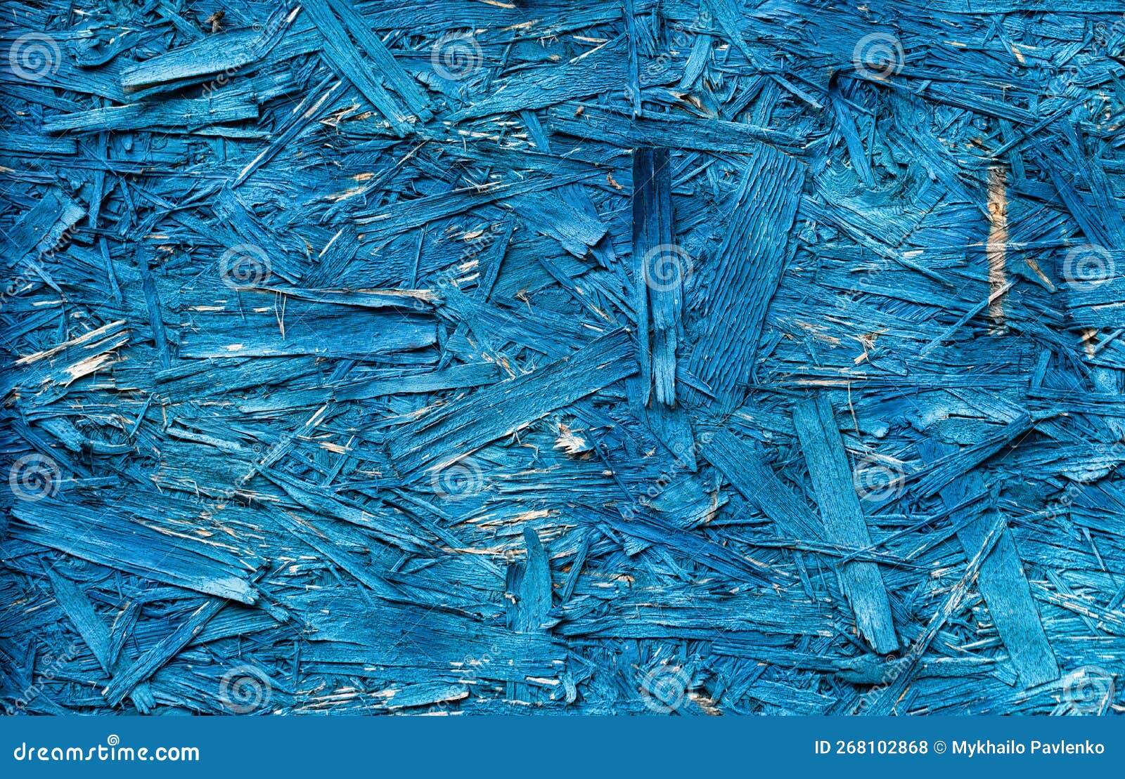 OSB Plate is Blue. Abstract Texture of Building Material Stock Photo ...