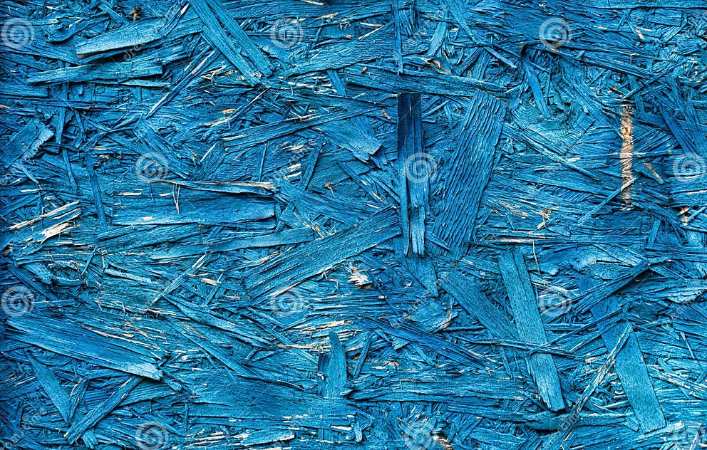 OSB Plate is Blue. Abstract Texture of Building Material Stock Photo ...
