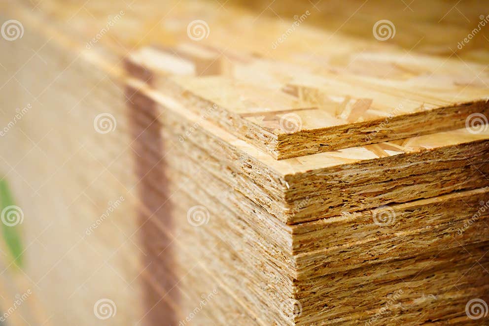 OSB Board. Sheet Material is Used in Construction. Hardware Store ...
