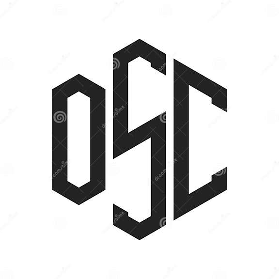 OSC Logo Design. Initial Letter OSC Monogram Logo Using Hexagon Shape ...