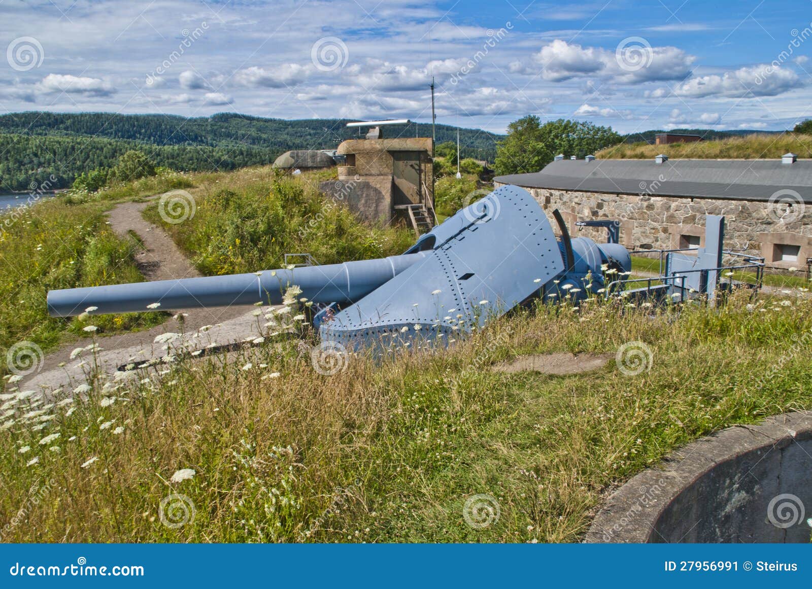 Oscarsborg Fortress (cannon) Stock Image - Image of europe, fortress ...