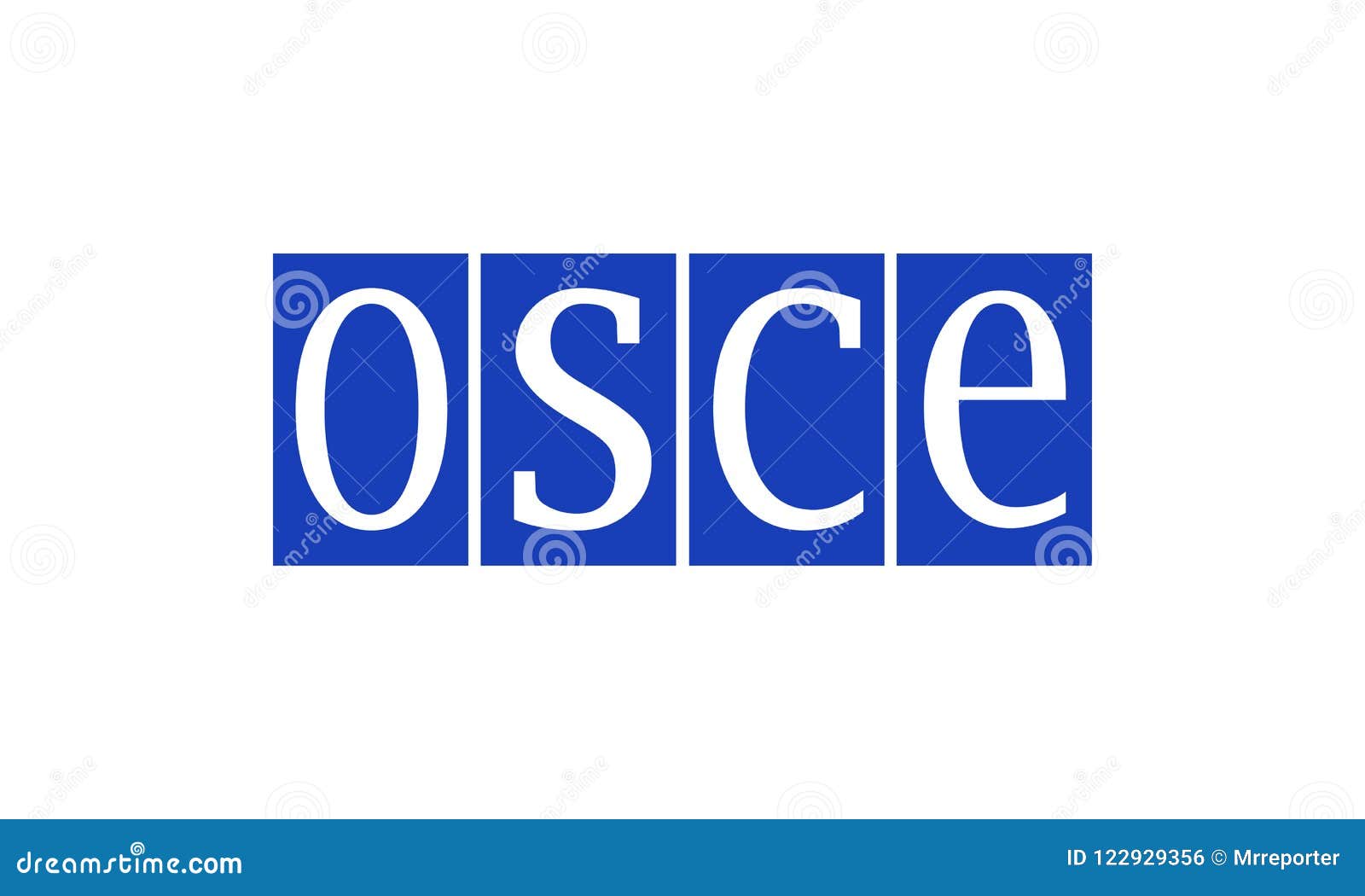 OSCE editorial photo. Illustration of flag, organizations - 122929356