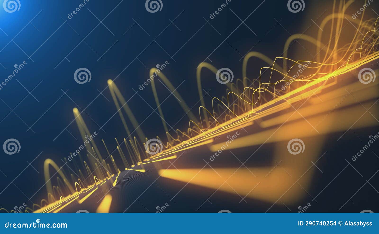 Oscillating Sine Waveform Frequency Lines Science Background Stock ...
