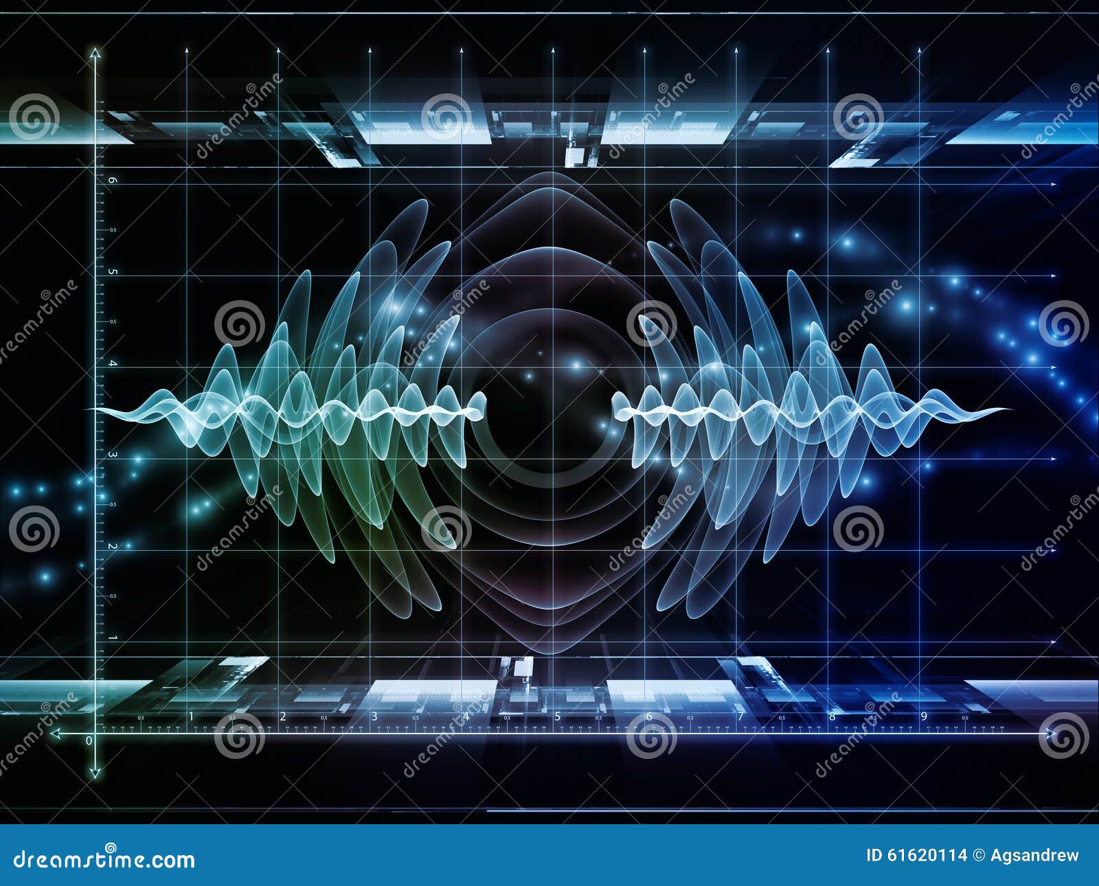 Oscillation Graph stock illustration. Illustration of paradigm - 61620114