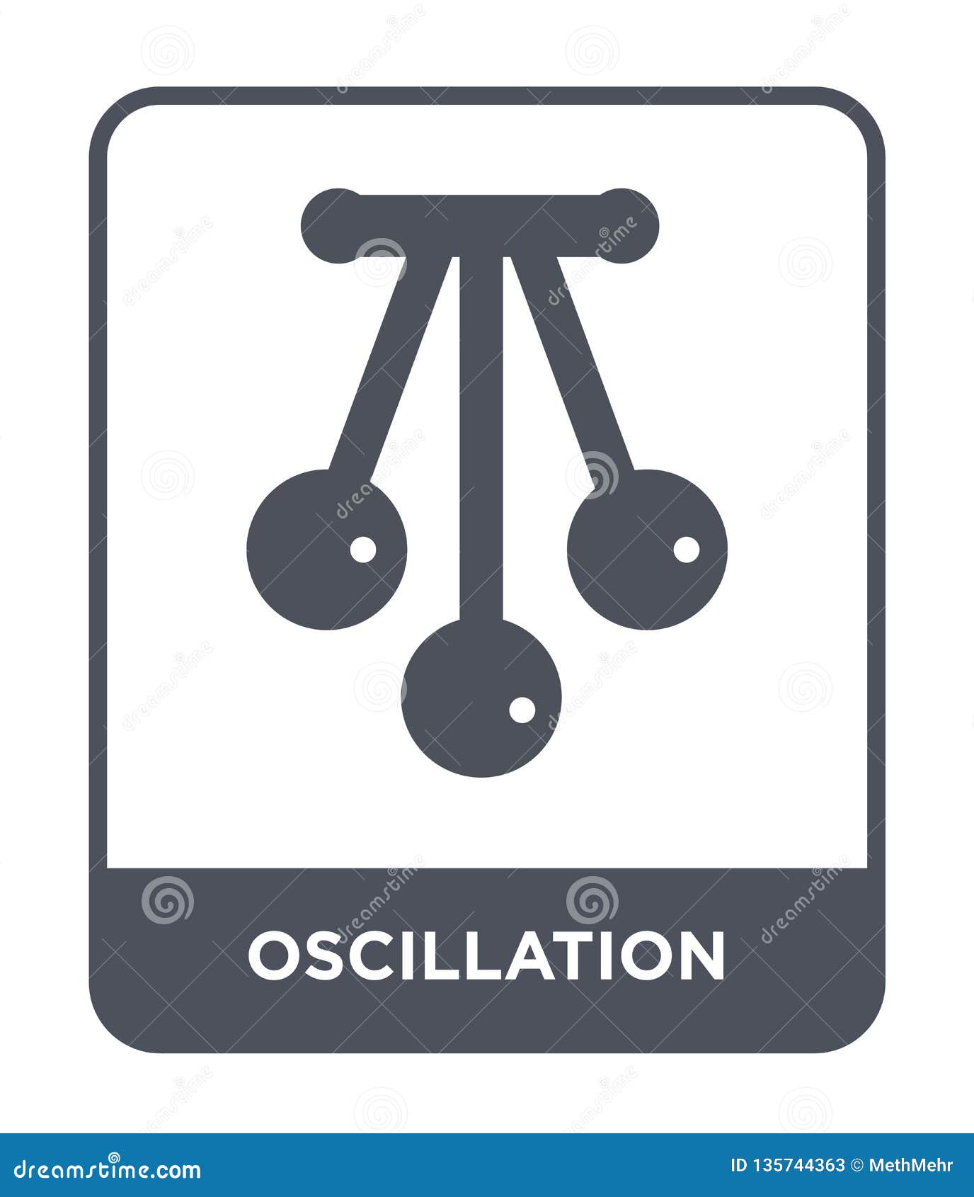 Oscillation Icon Vector Isolated On White Background, Logo Concept Of ...