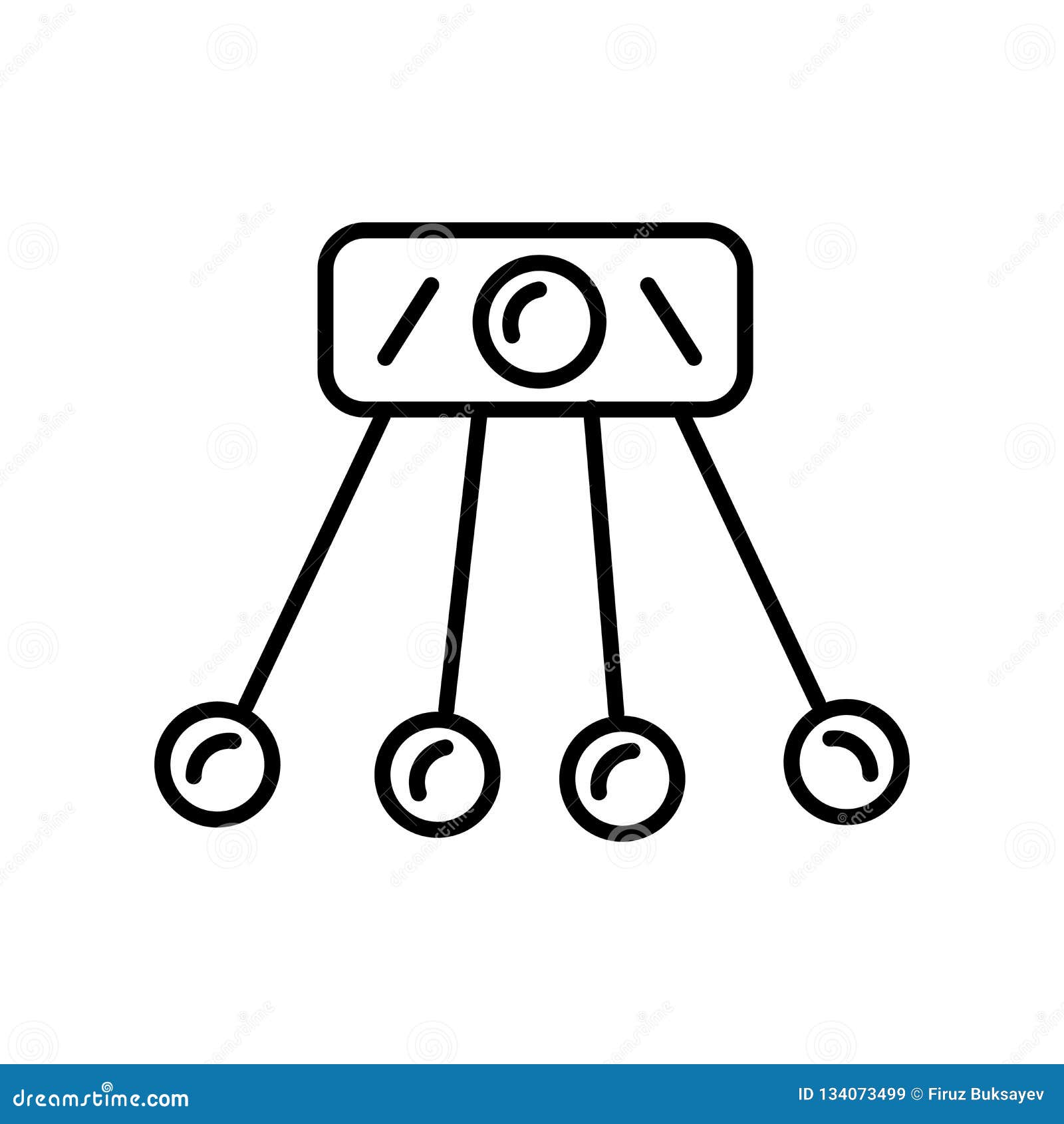 Oscillation Icon Vector Isolated on White Background, Oscillation Sign ...