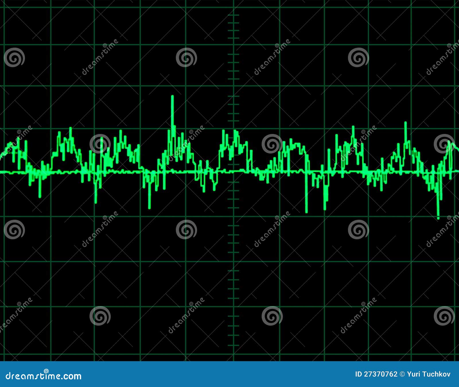 Oscillogram stock photo. Image of electrical, zigzag - 27370762