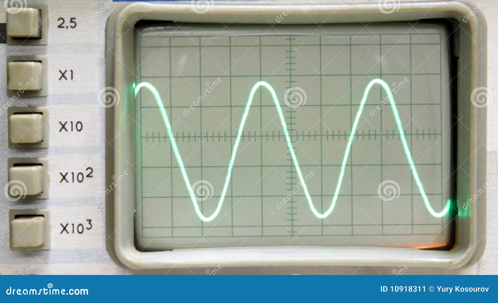 Oscillograph stock afbeelding. Image of oscilloscoop - 10918311