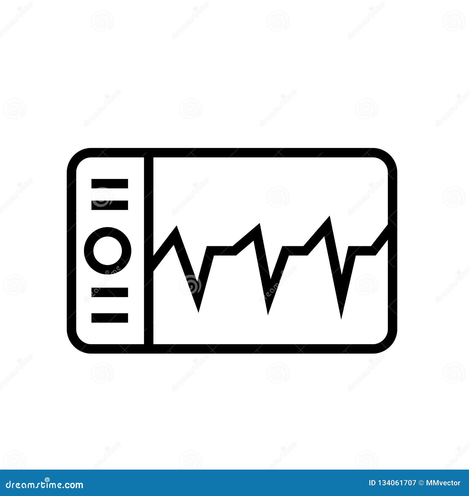 Oscilloscope Icon Vector Isolated on White Background, Oscilloscope ...