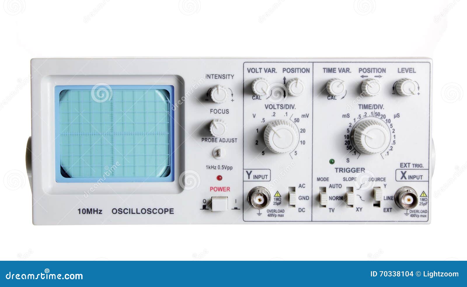 Oscilloscope stock photo. Image of object, physics, frequency - 70338104