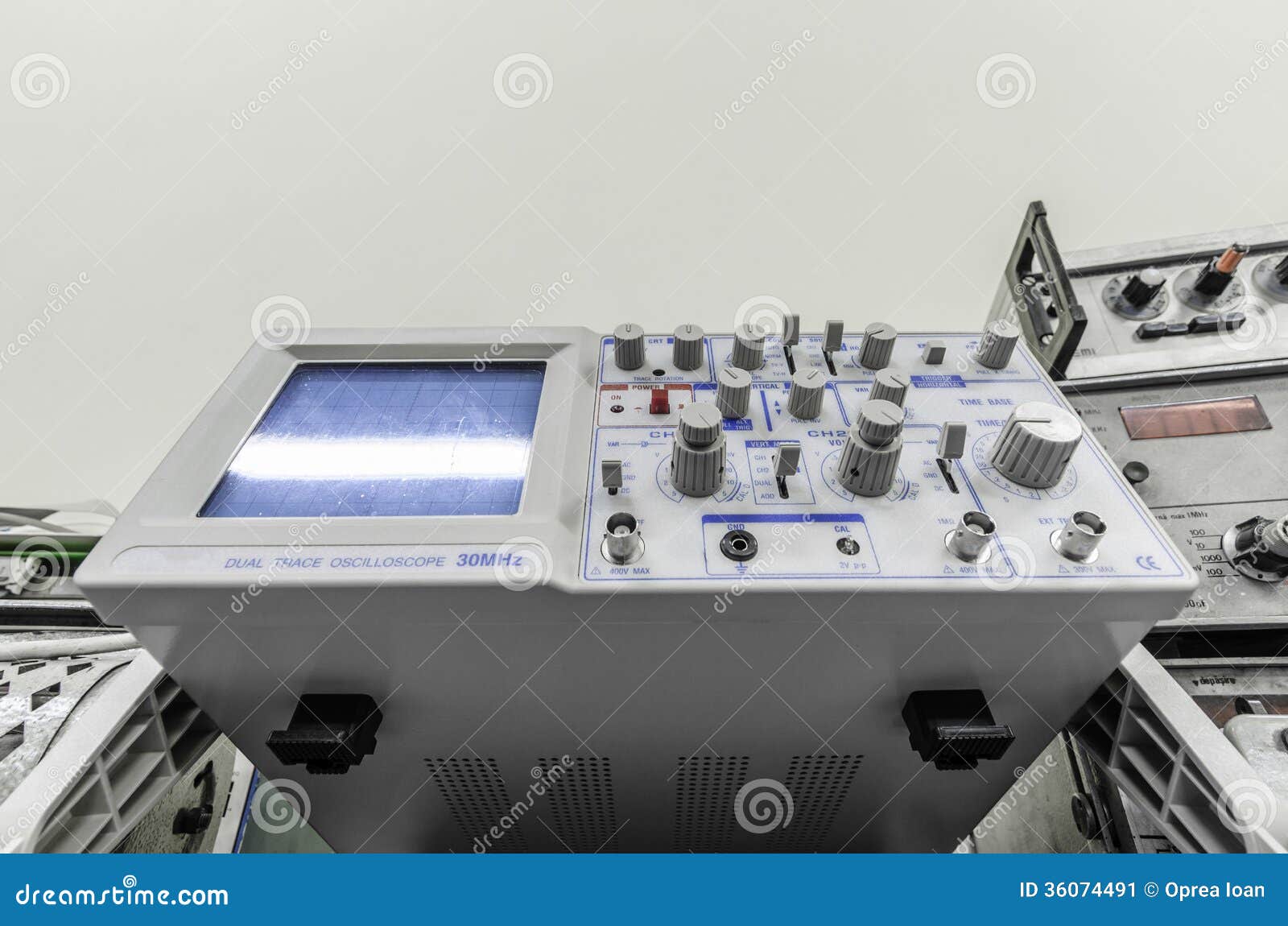 Oscilloscope stock image. Image of electrical, components - 36074491