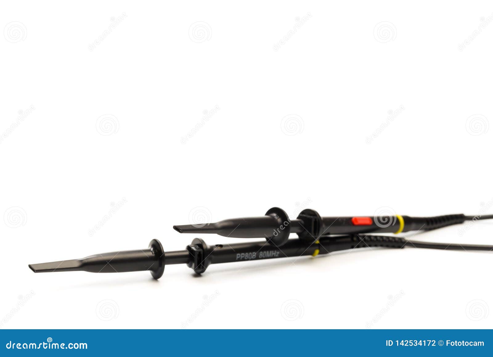 Oscilloscope Probe Isolated On White Royalty-Free Stock Photo ...