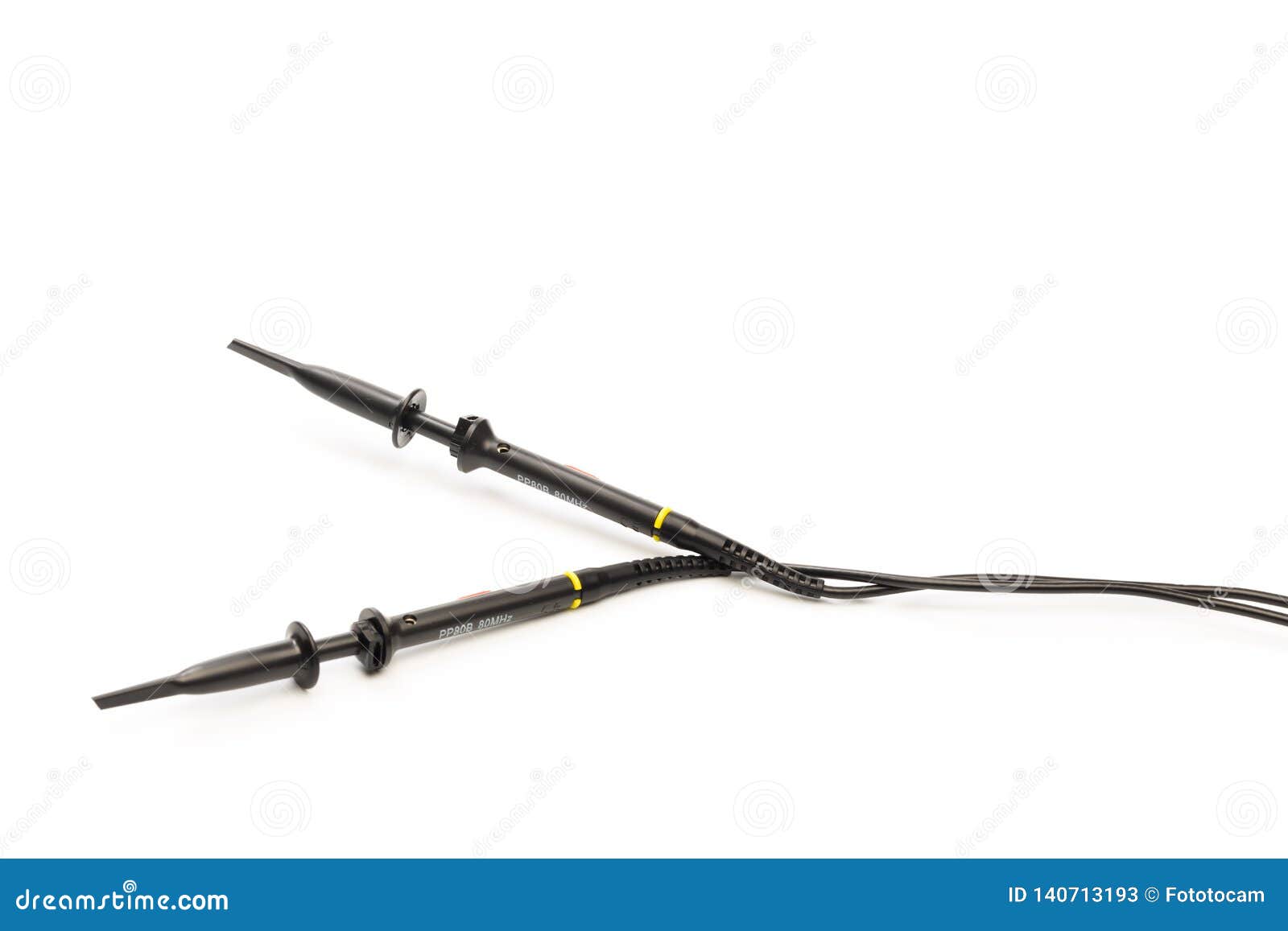 Oscilloscope Probe Isolated On White Royalty-Free Stock Photo ...