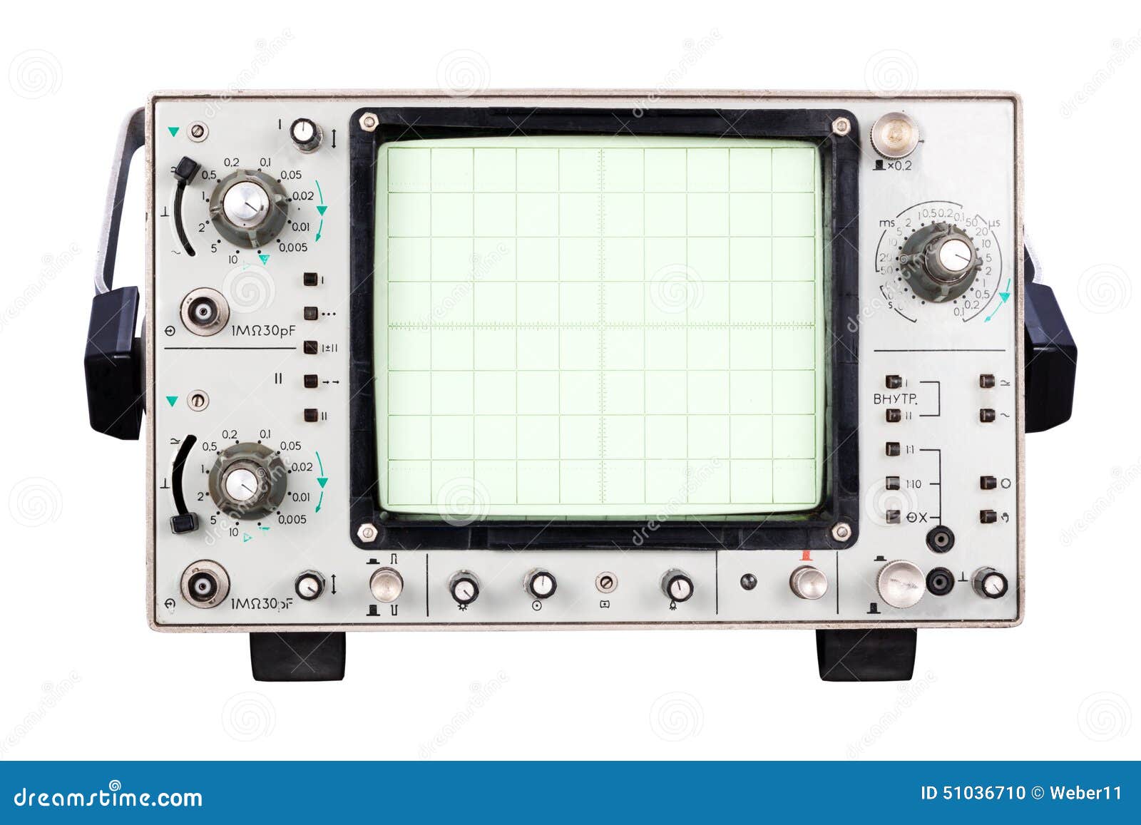 Oscilloscope stock photo. Image of measuring, monitor - 51036710